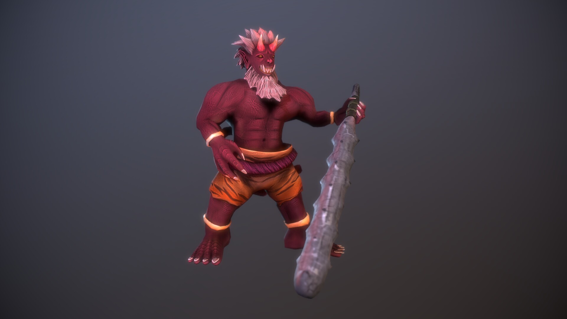 ArtStation - Japanese Red Demon