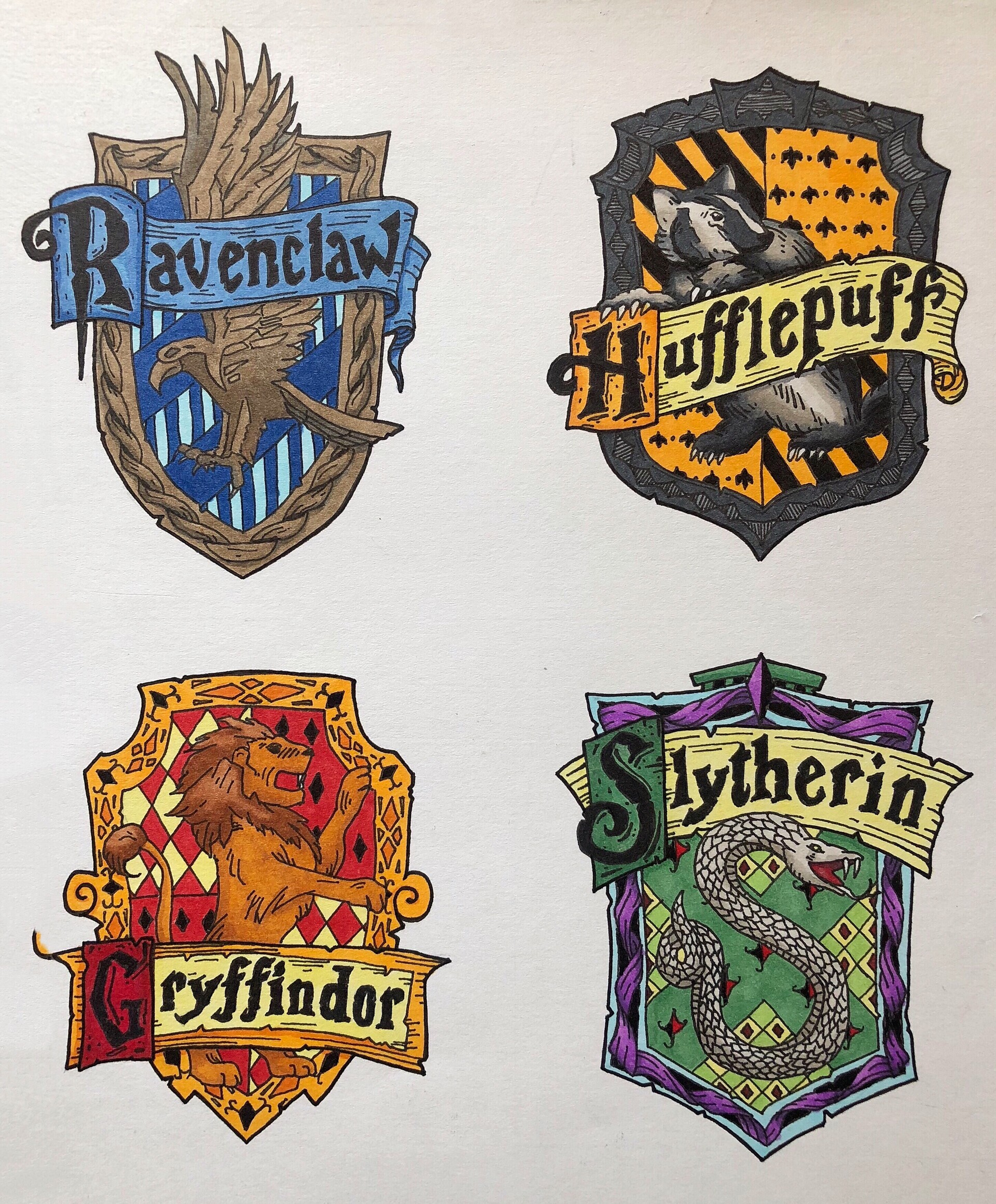 Harry Potter House Logos
