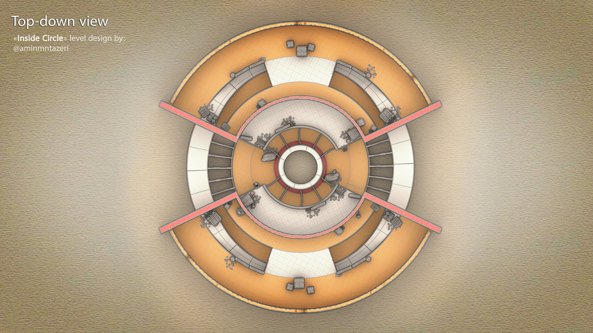 Amin Montazeri - «Inside Circle» FPS level design