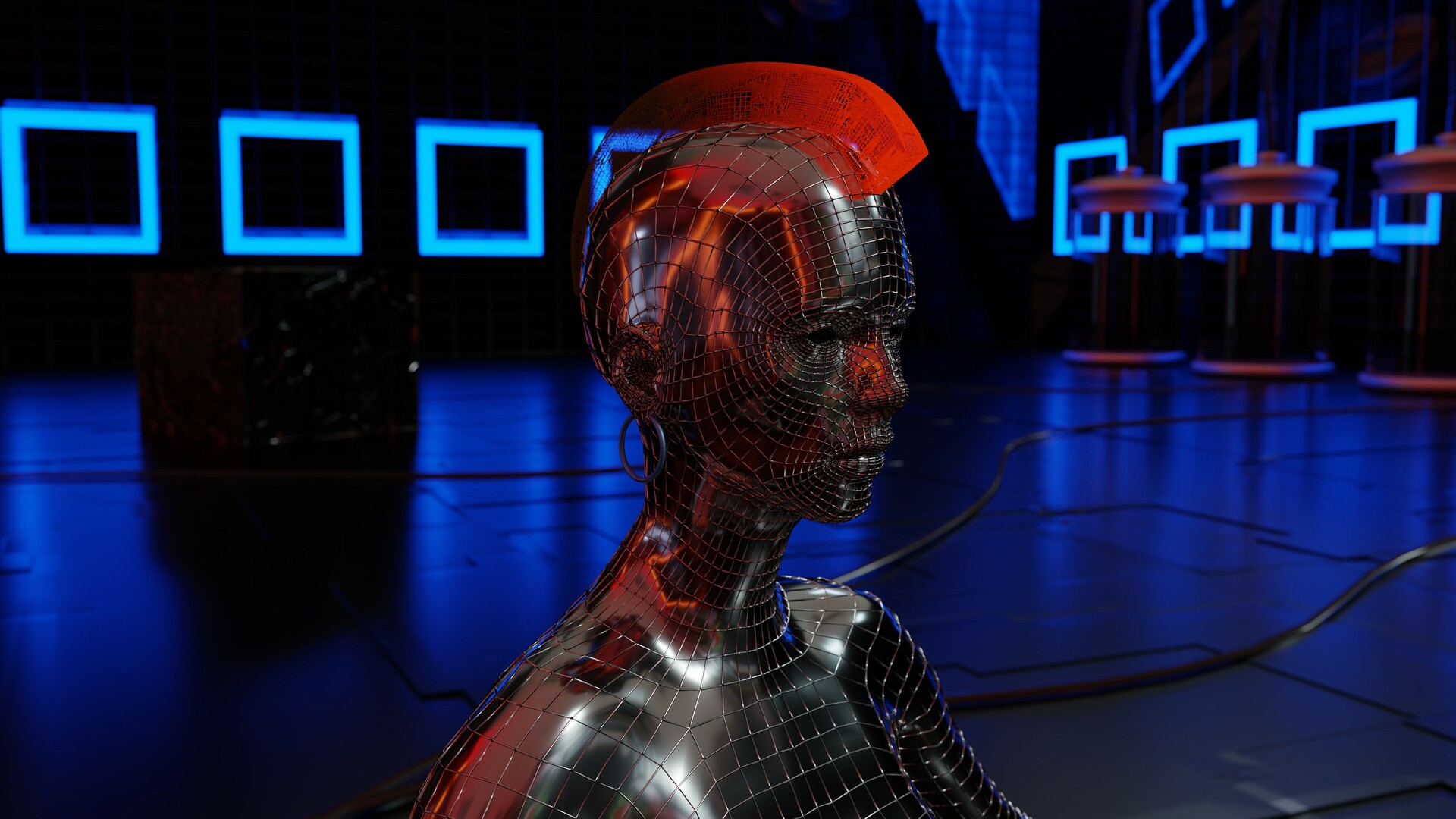 ArtStation - WIP - Cyborg/AI