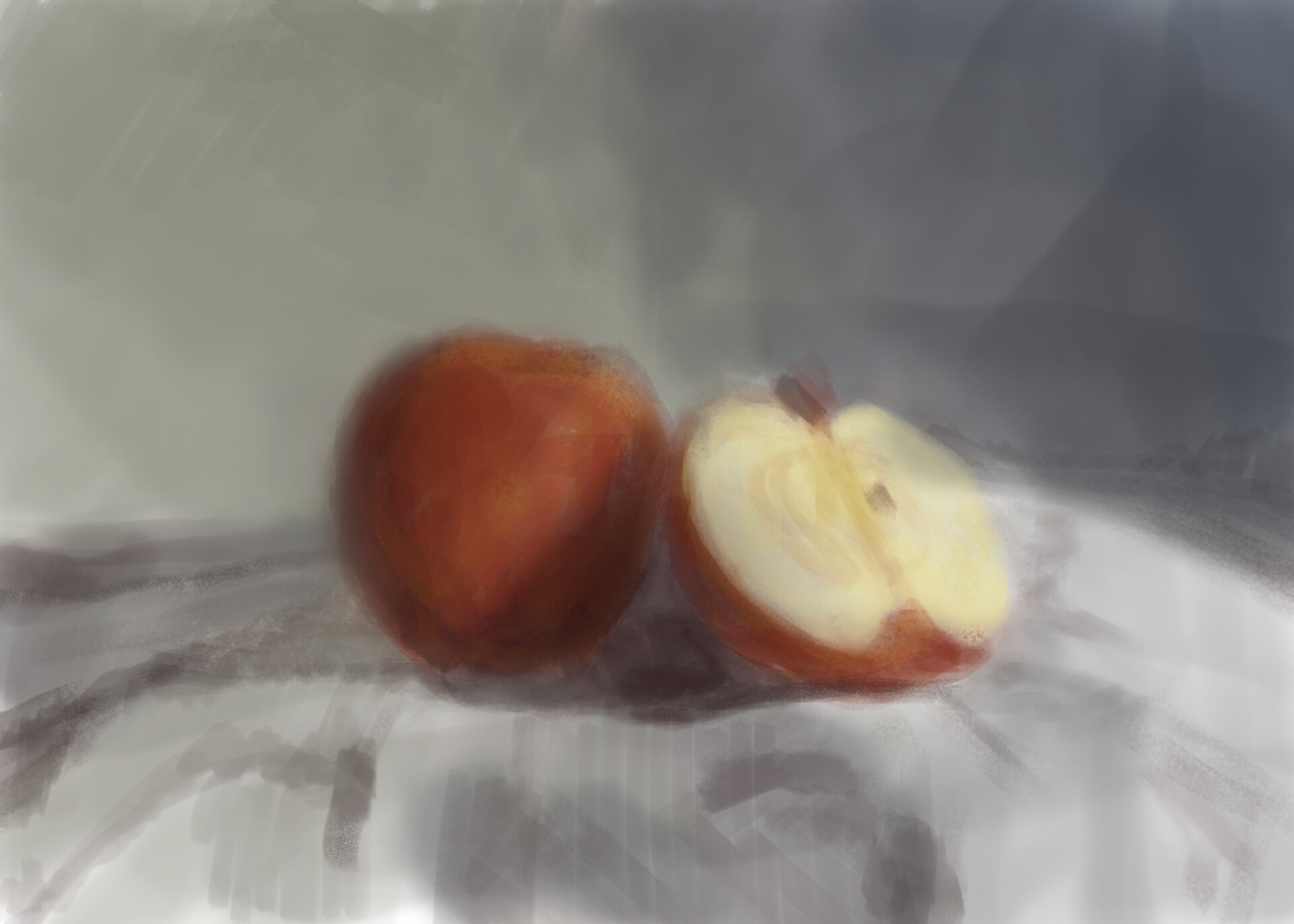 ArtStation - Apple Study in Stages