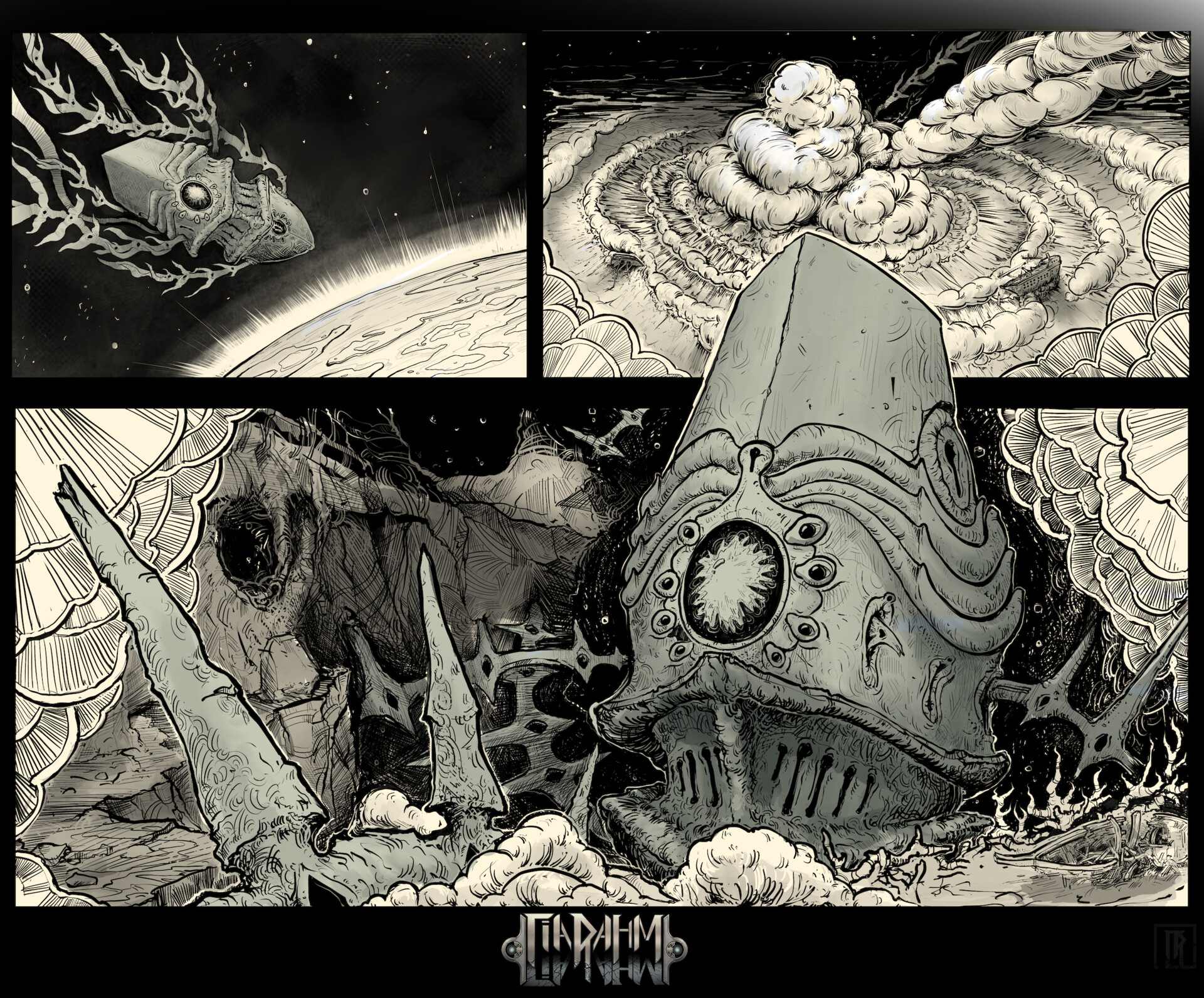 ArtStation - Marthum Sacrifice - Into The Blue Planet