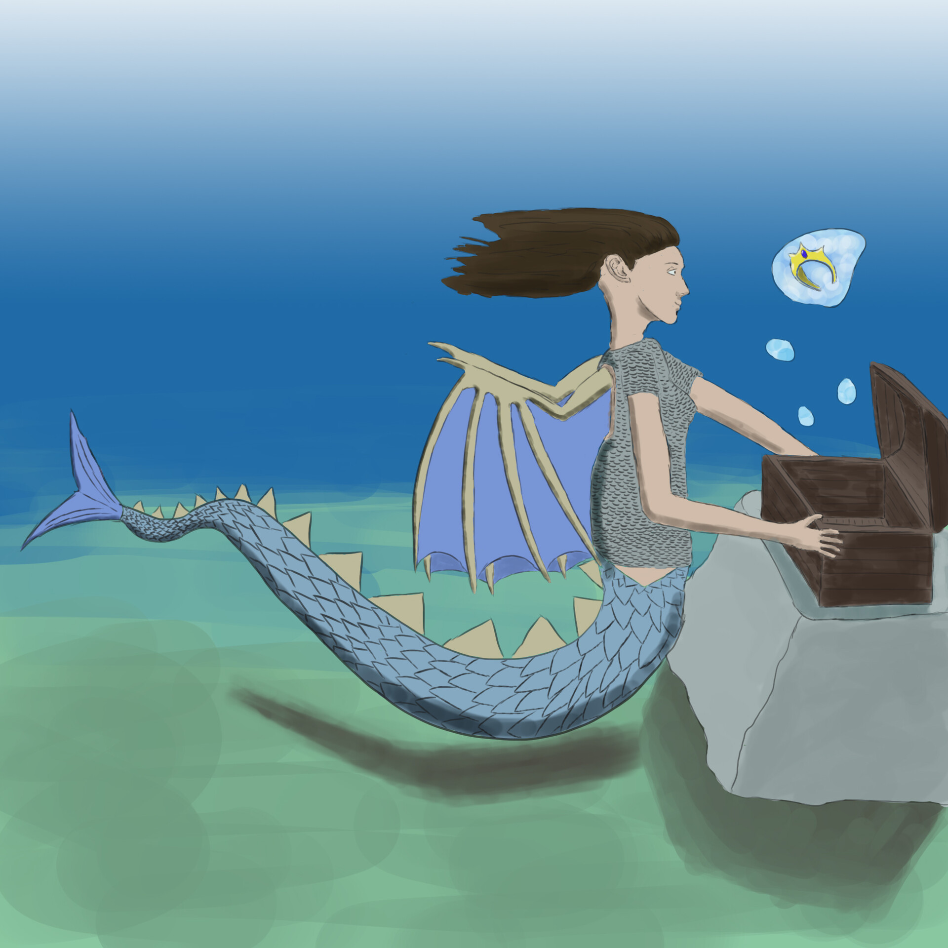 ArtStation - Mermaid Dragon