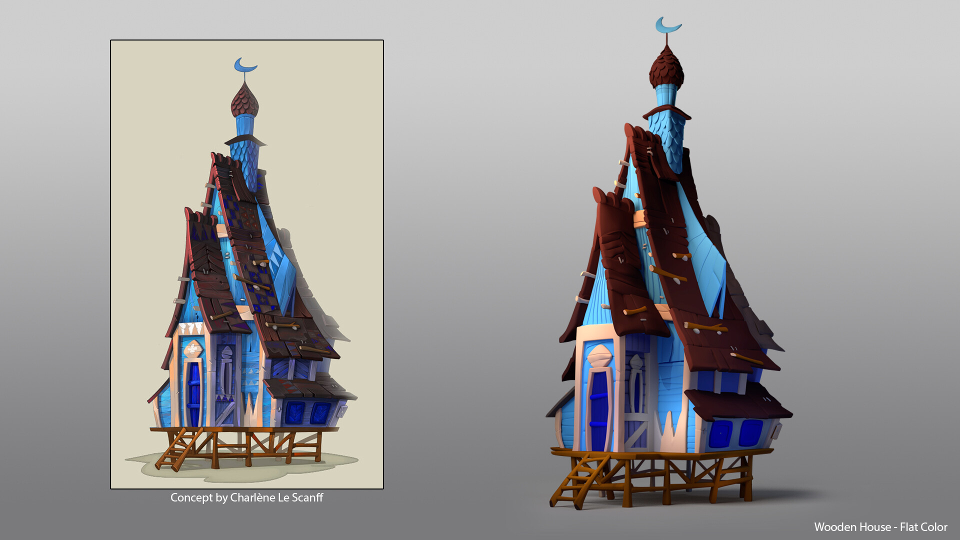 ArtStation - Wooden House Model