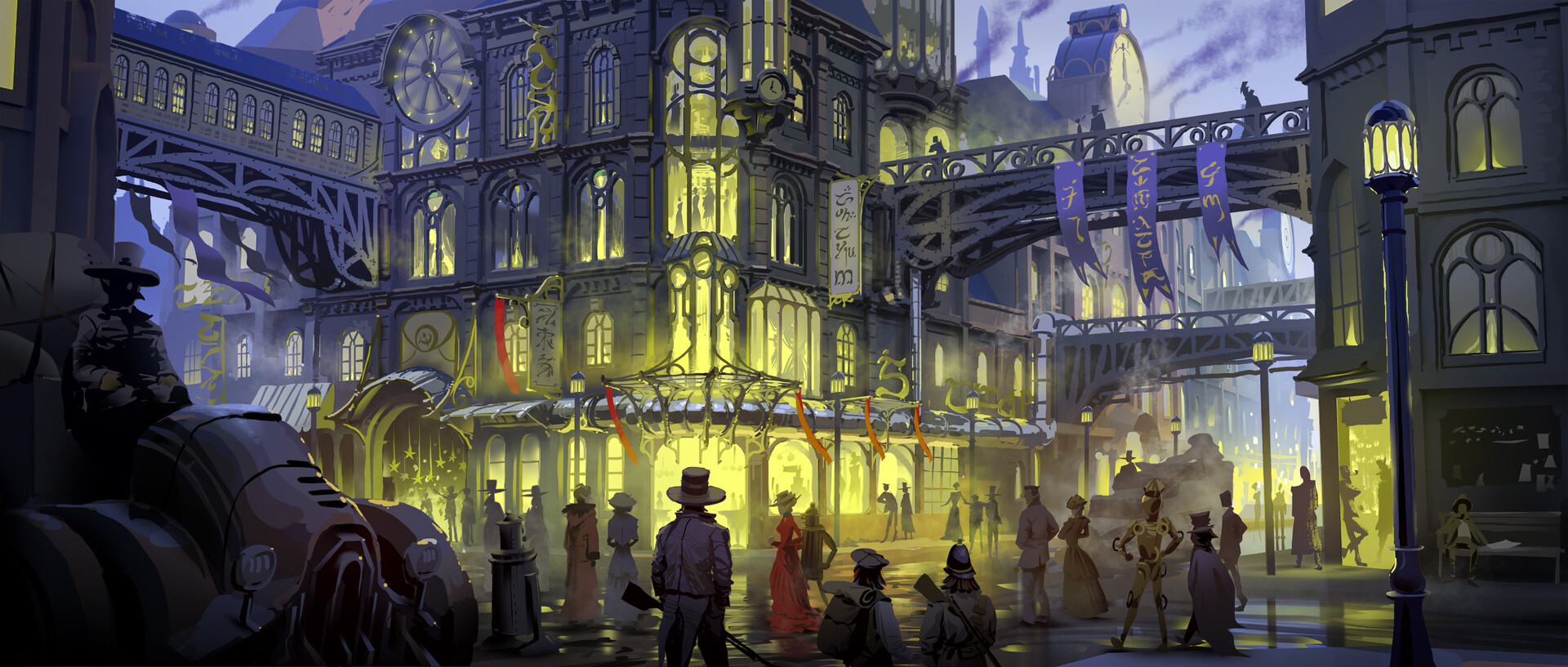 ArtStation - Steampunk city