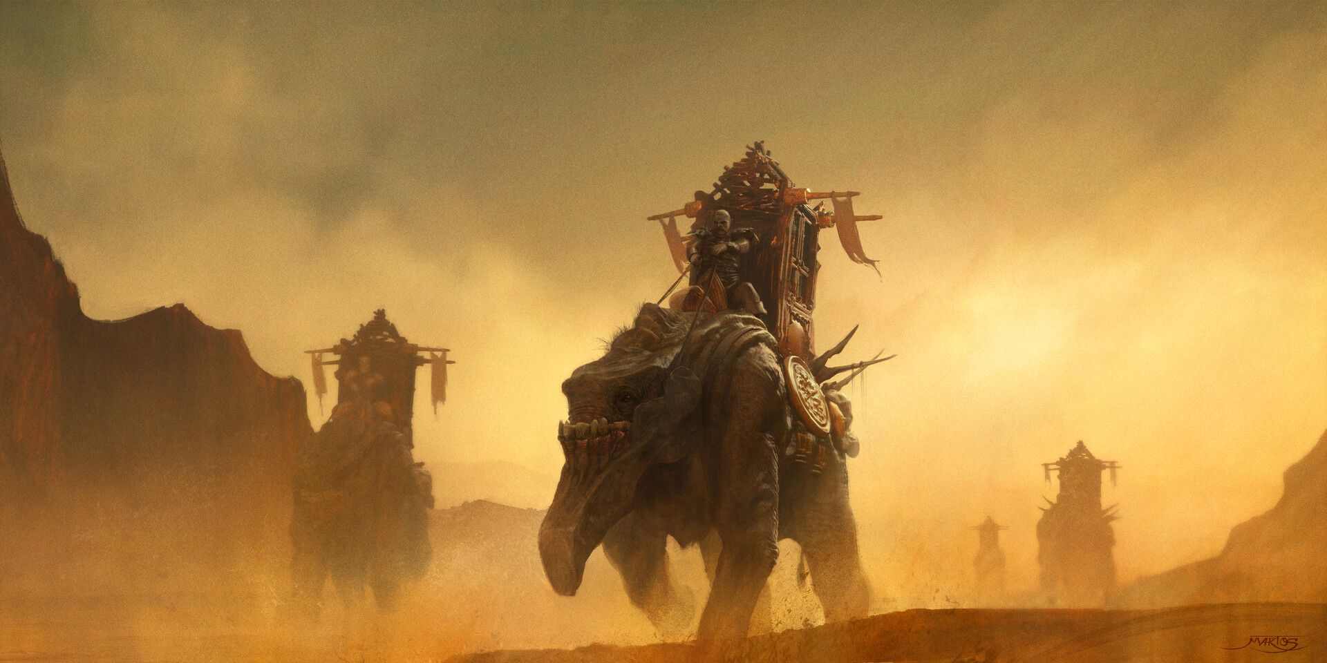 ArtStation - Desert riders