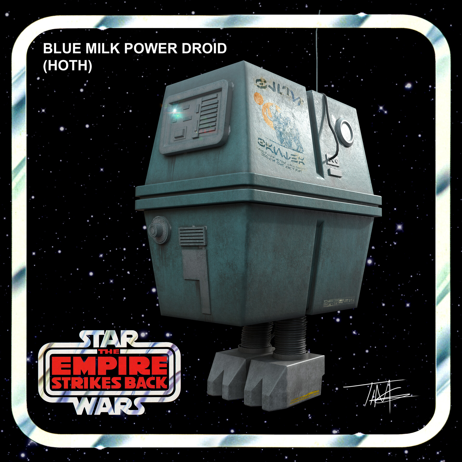ArtStation - Blue Milk Power Droid (Hoth) Empire Strikes Back 40th ...