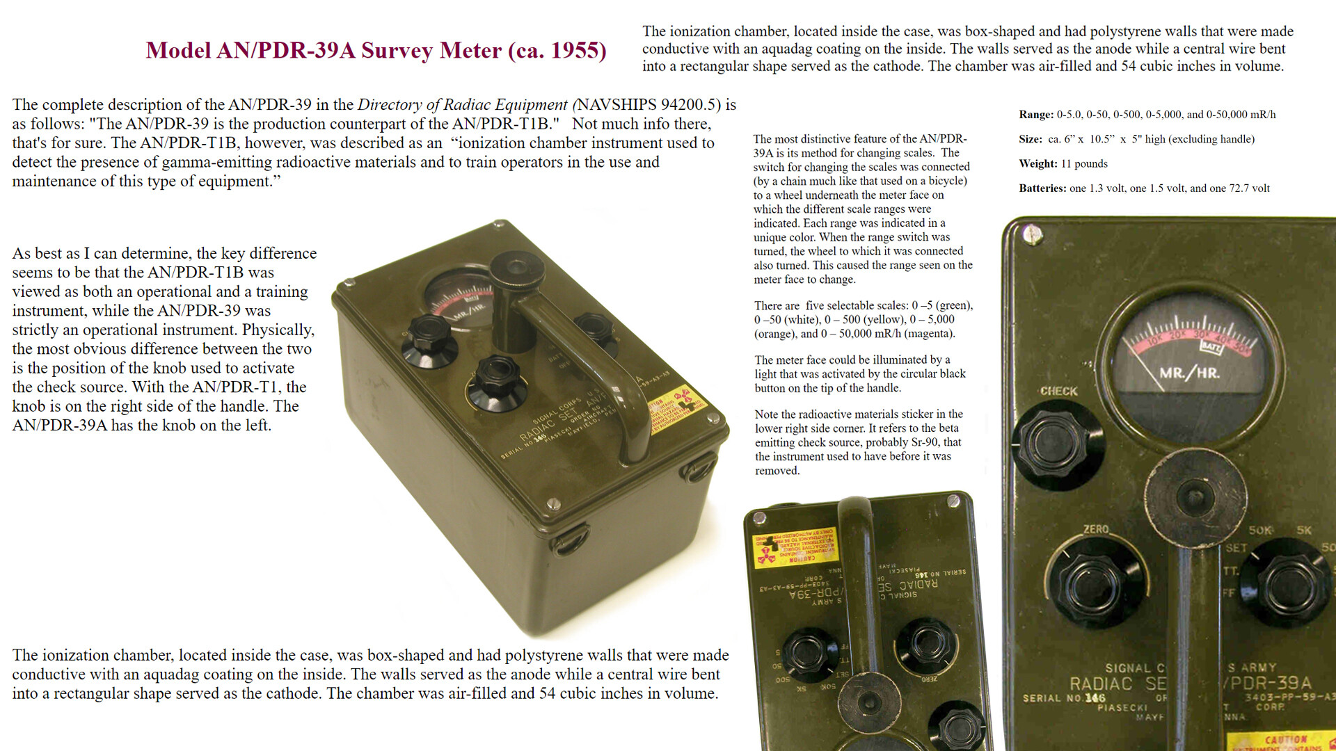 Angelo Hurtado - VINTAGE GEIGER COUNTER