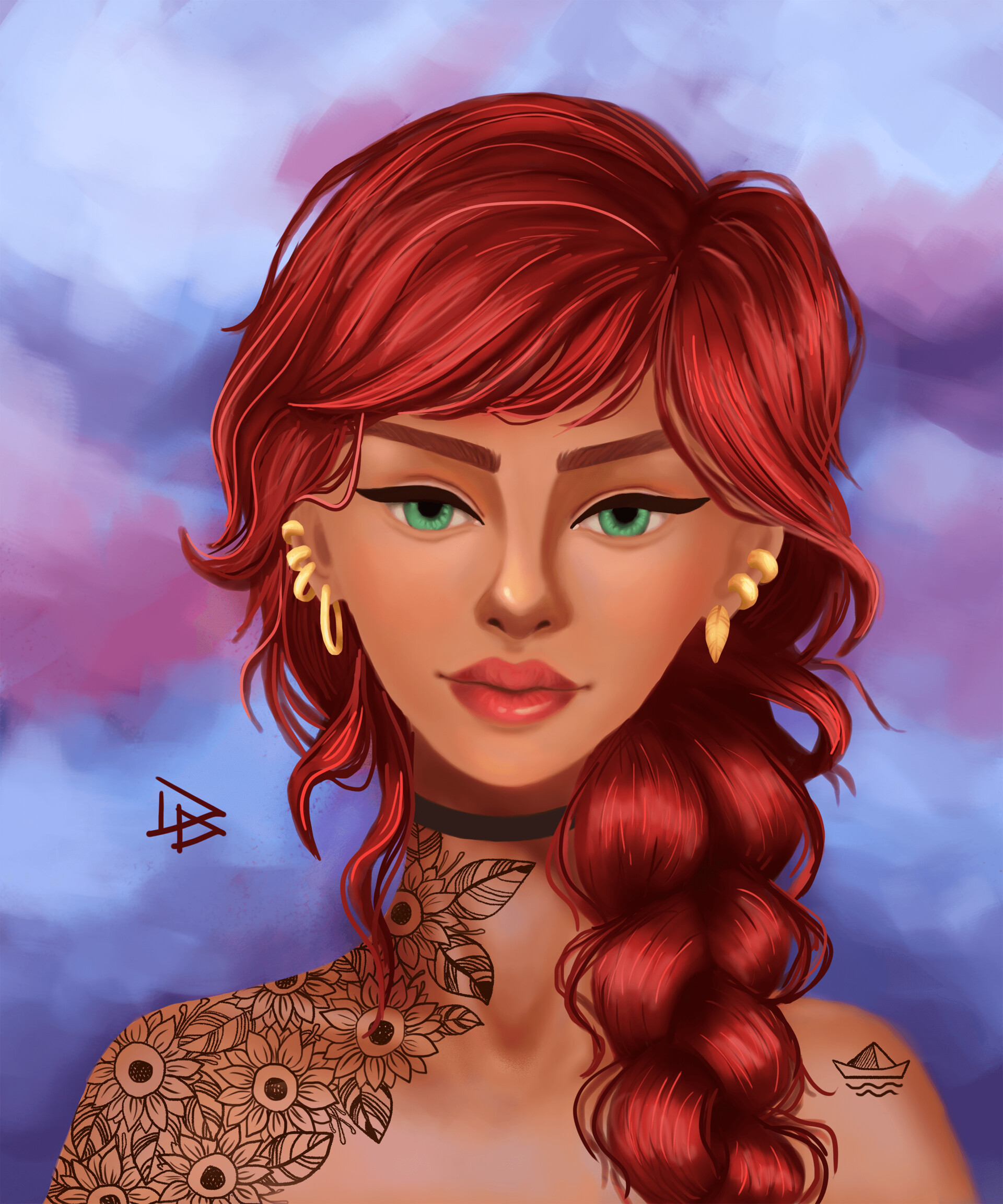 ArtStation - Red hair