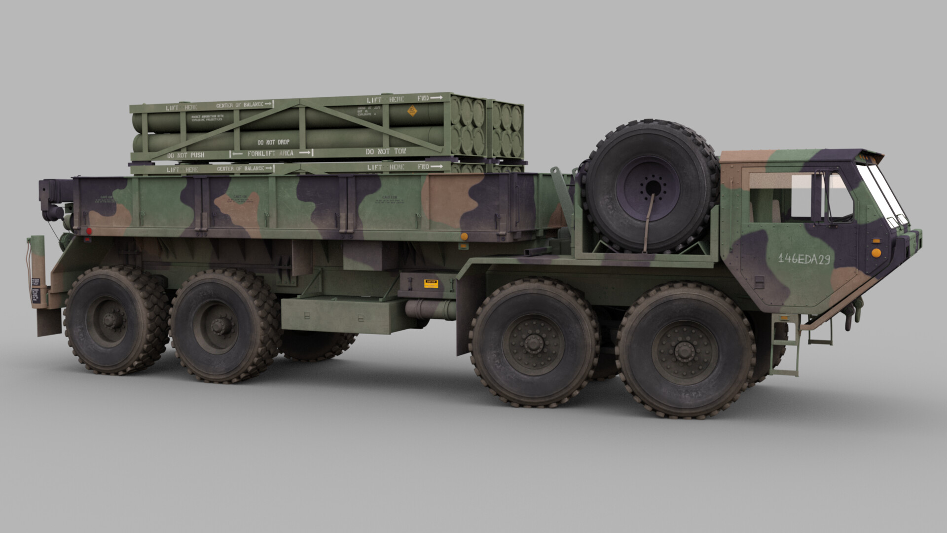 Westfield 3d - U.S.Army M985 HEMTT 10-Ton 8x8 Cargo Truck