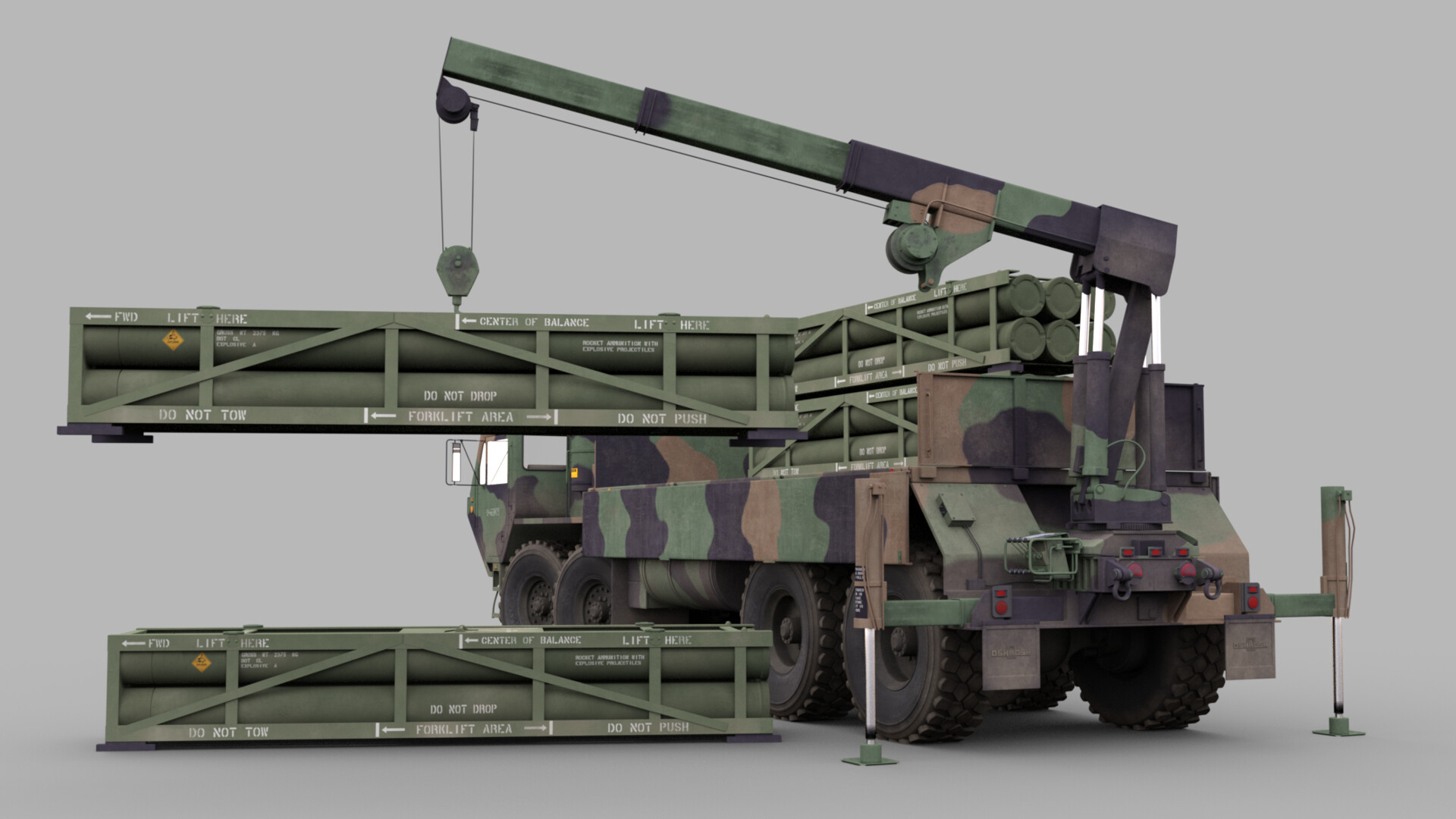 Westfield 3d - U.S.Army M985 HEMTT 10-Ton 8x8 Cargo Truck