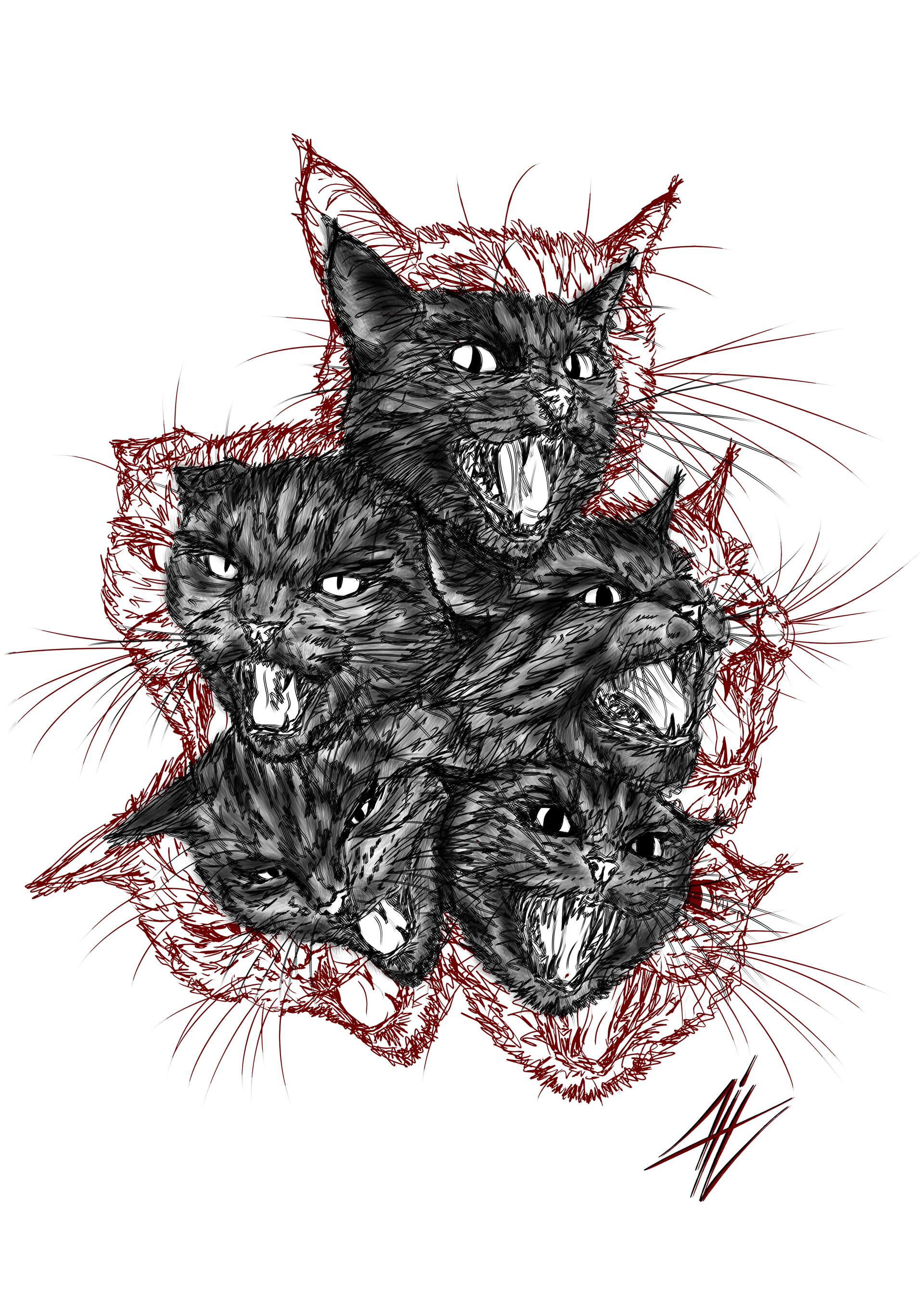 ArtStation - Cats Heads