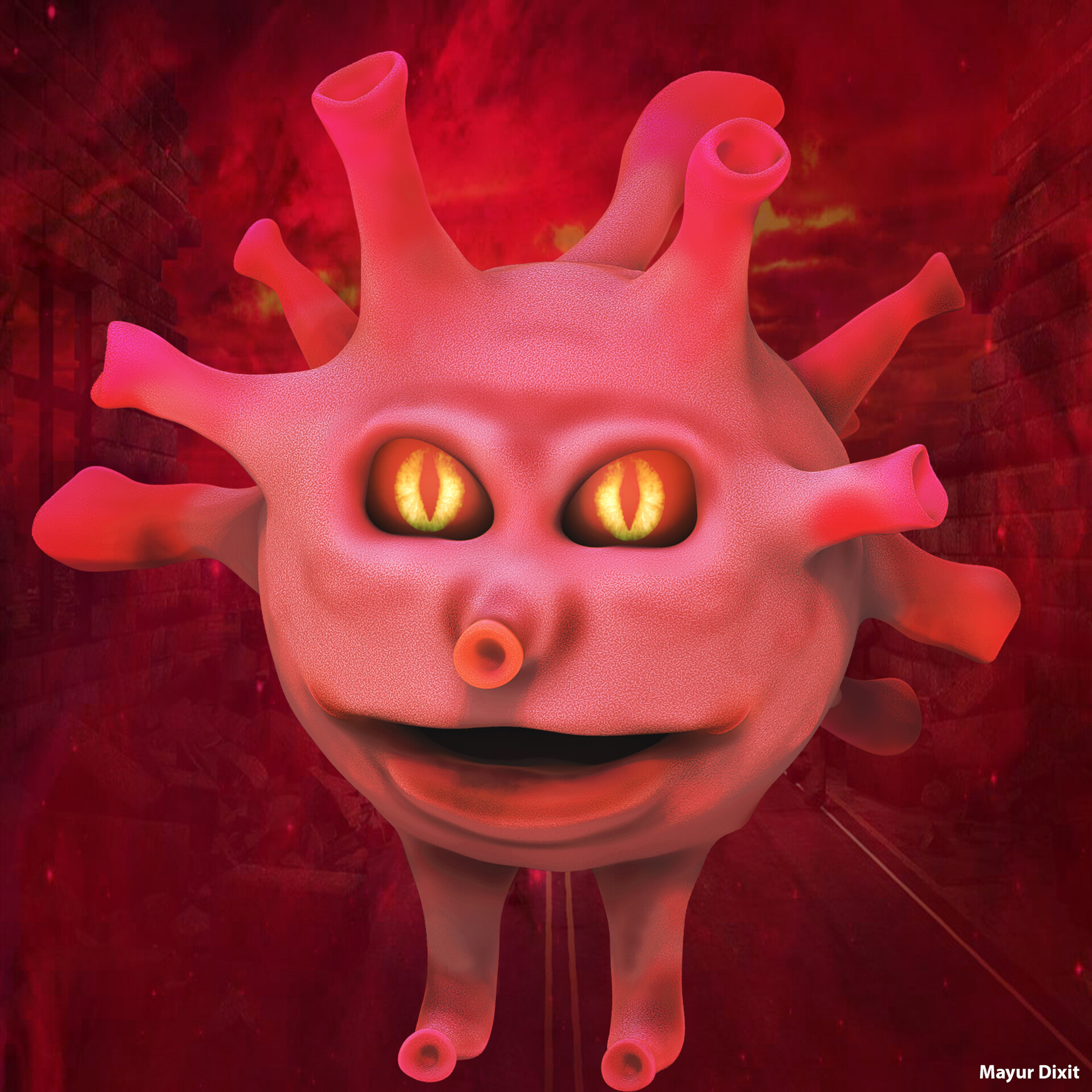 ArtStation - Corona monster