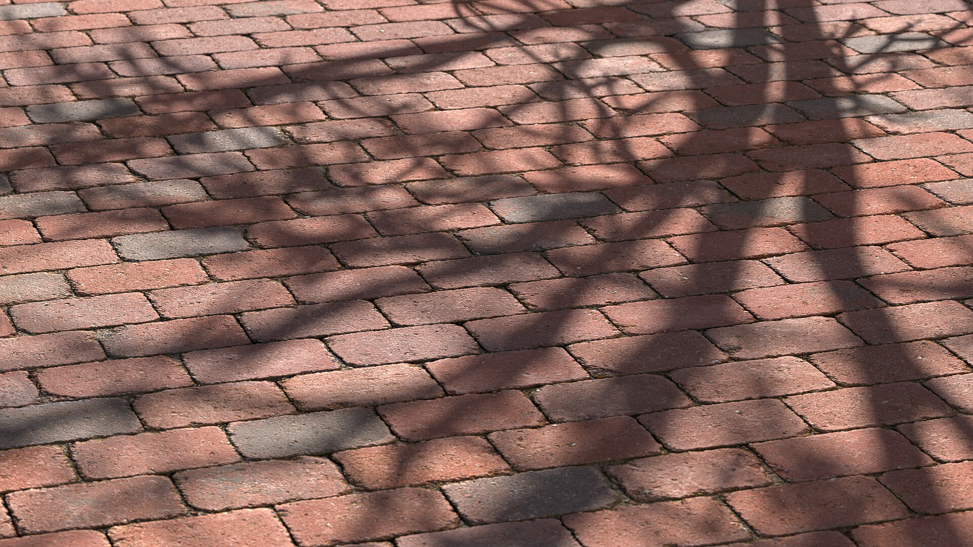 3D Scanned Textures - Red Pavement Texture | Photoscanned