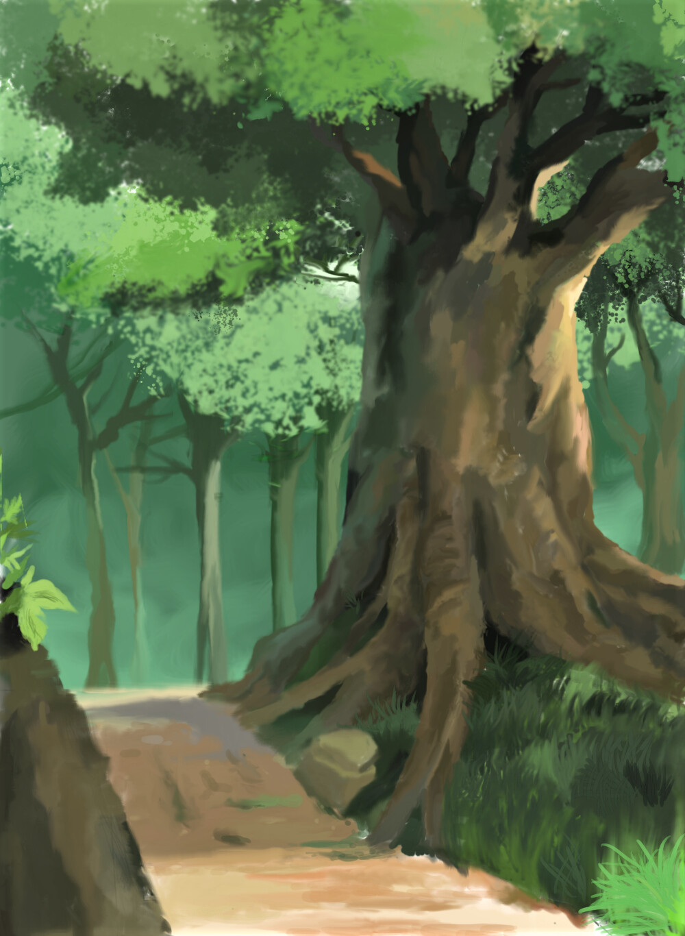 ArtStation - Florest (painting training)