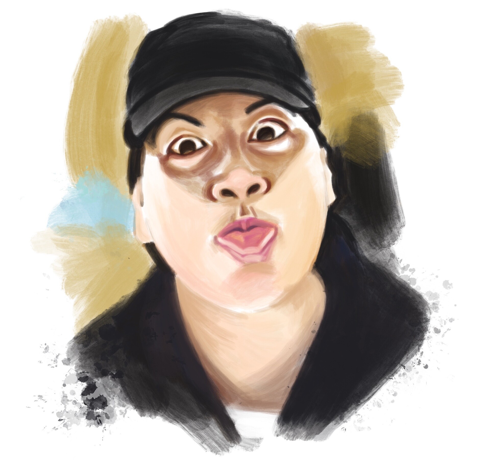 ArtStation - Rude girl with cap