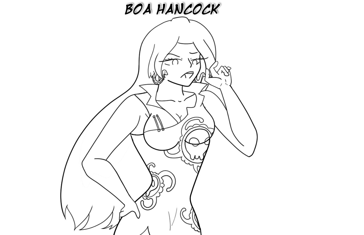 boa hancock coloring pages
