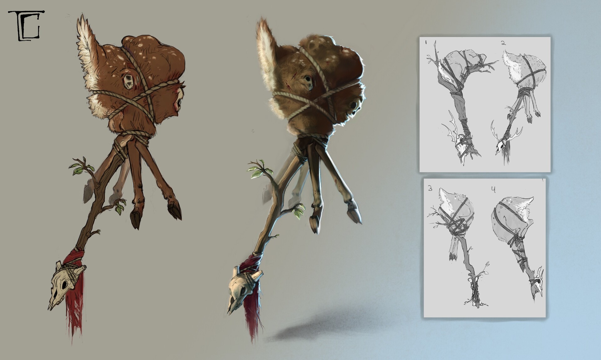 ArtStation - Id and Ego Weapon Concepts