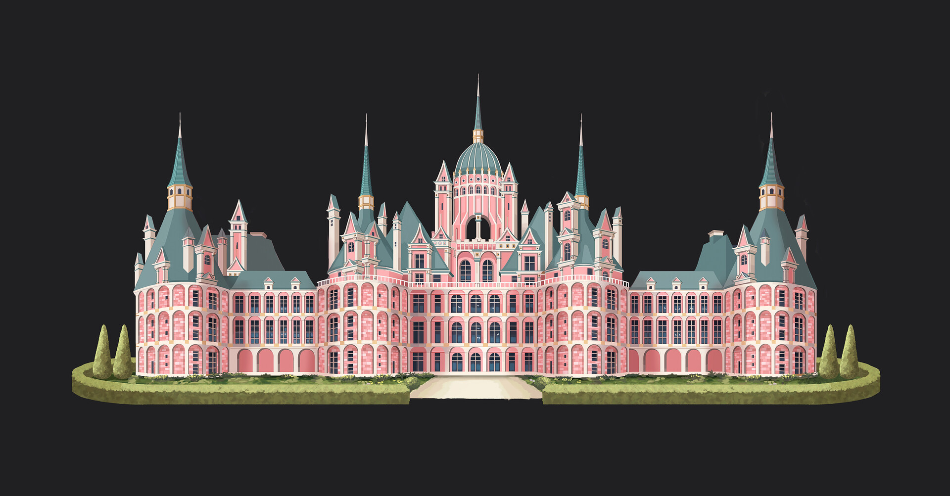 ArtStation - Pink Castle