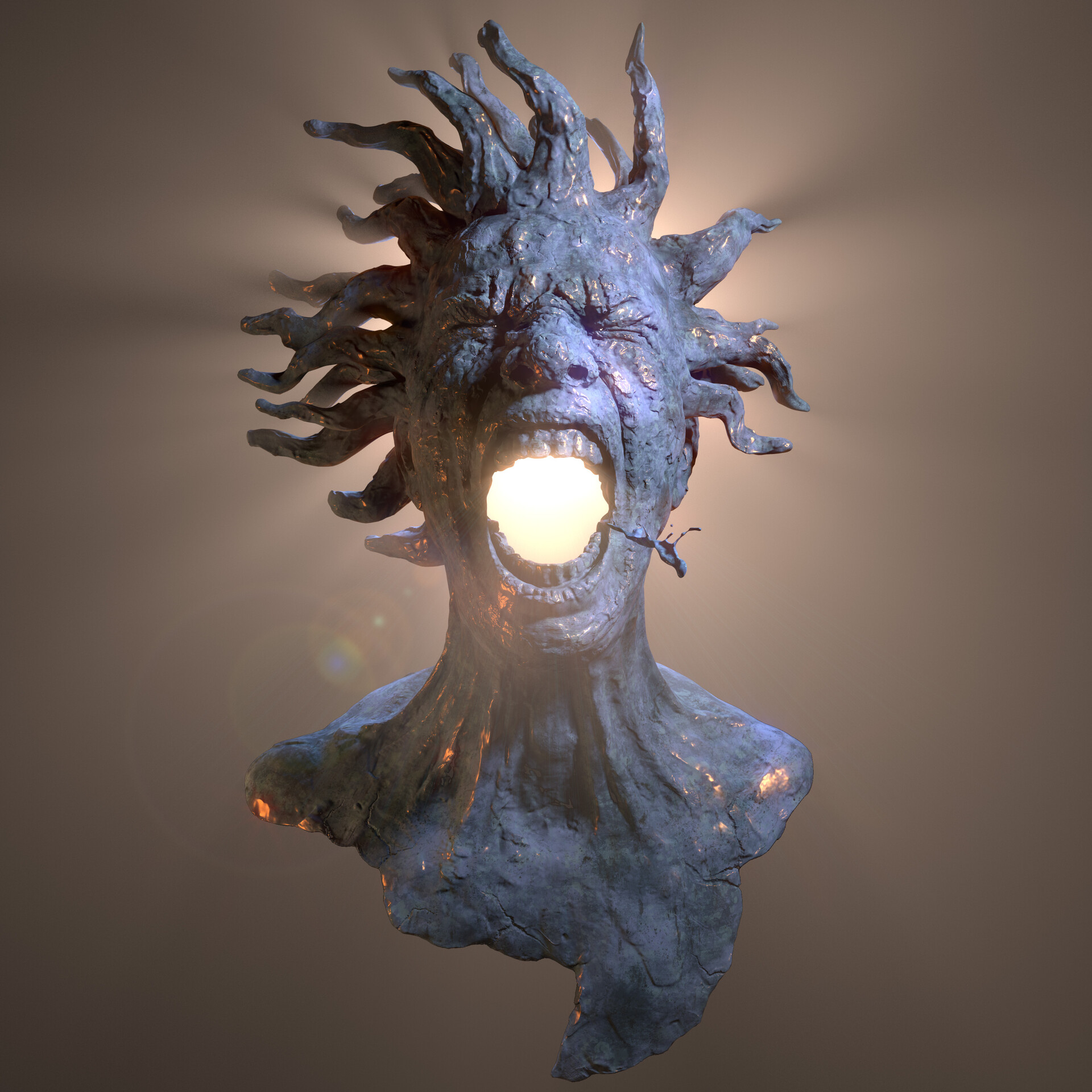 ArtStation - The Scream, Digital Sculpture