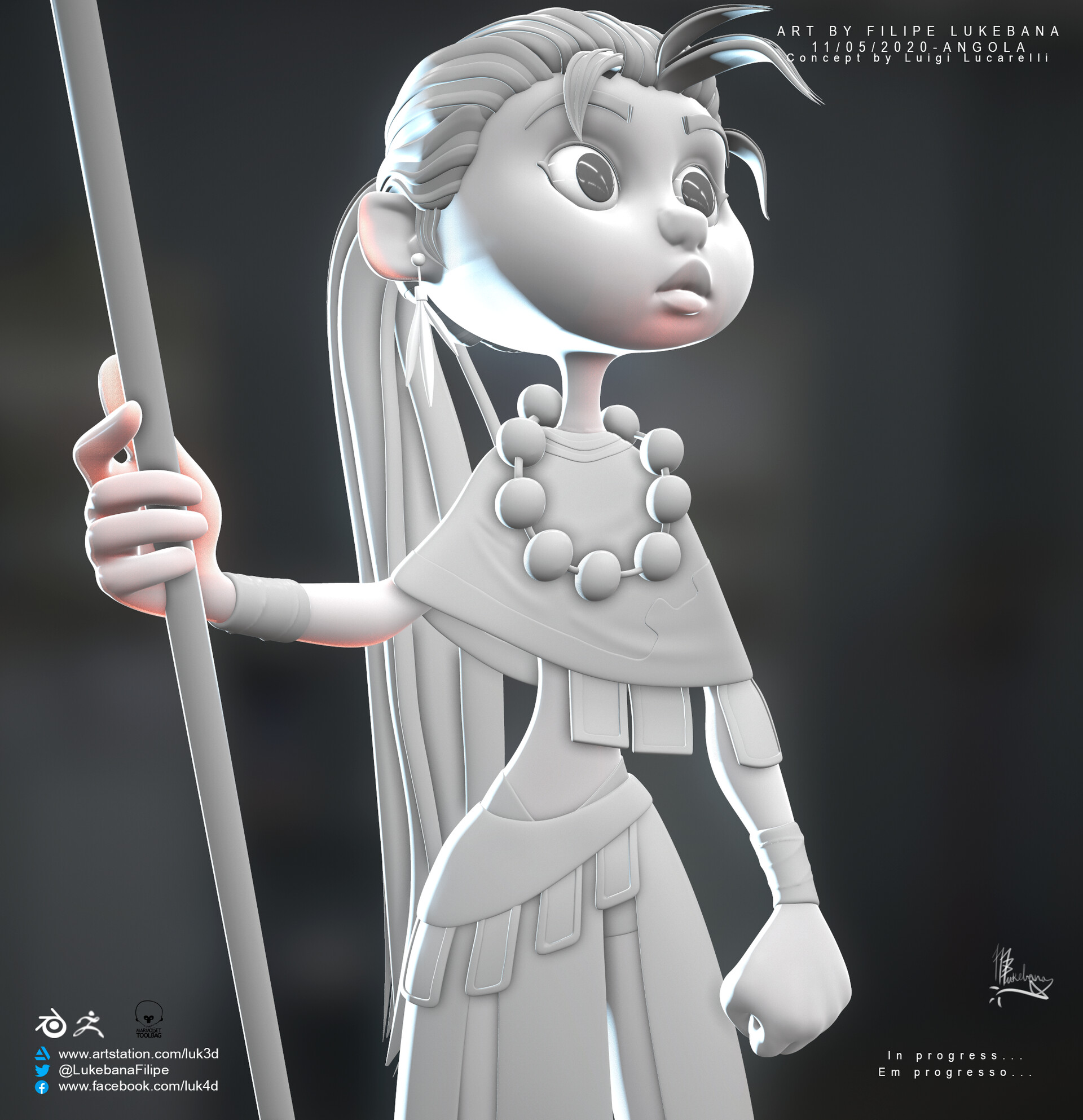 ArtStation - Maya girl - WIP Part 2