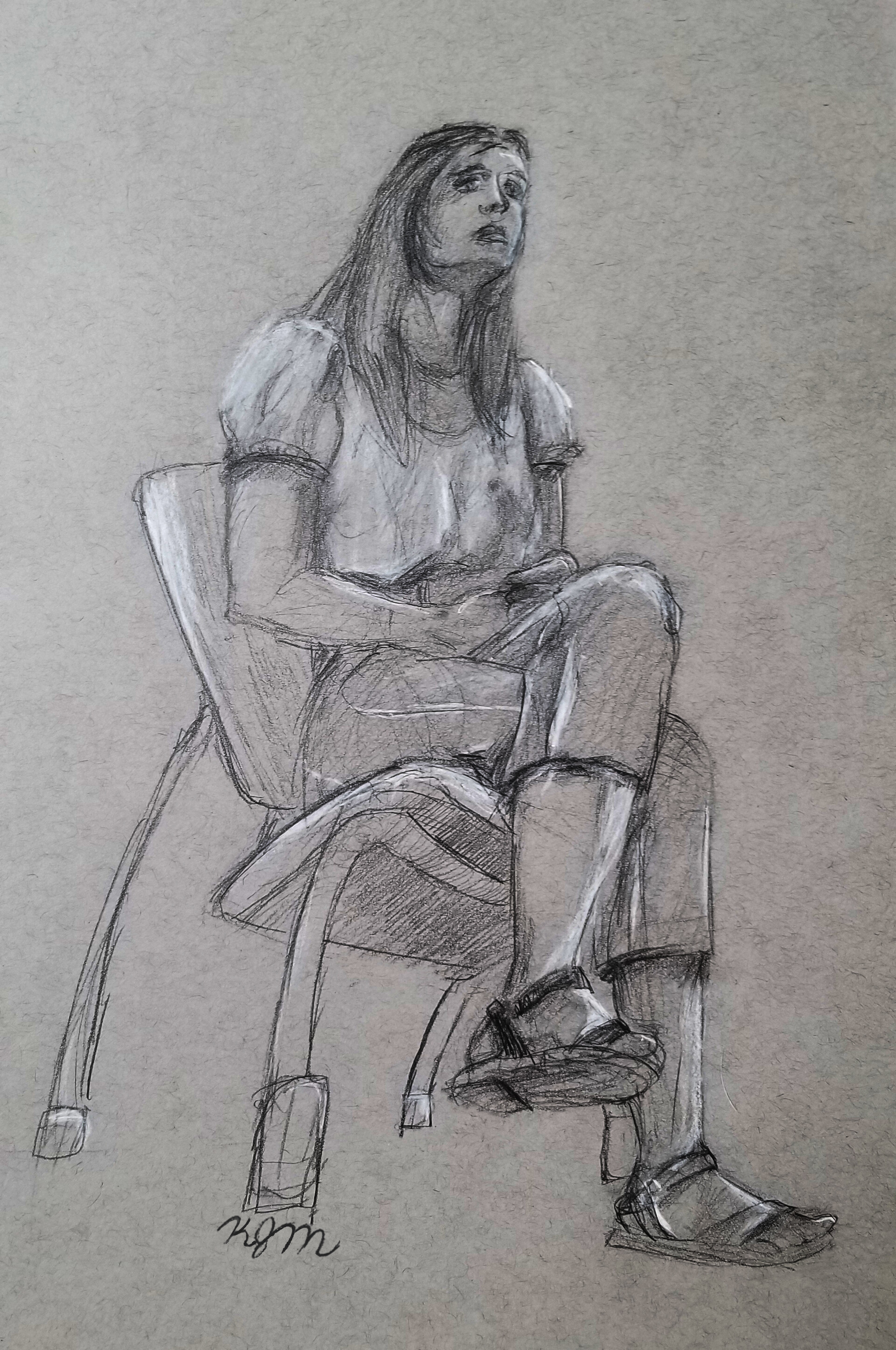 ArtStation - Figure of a woman sitting