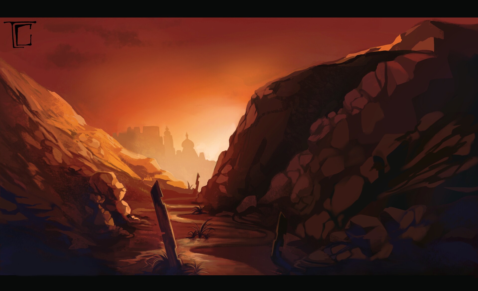 ArtStation - Red Rock Landscape