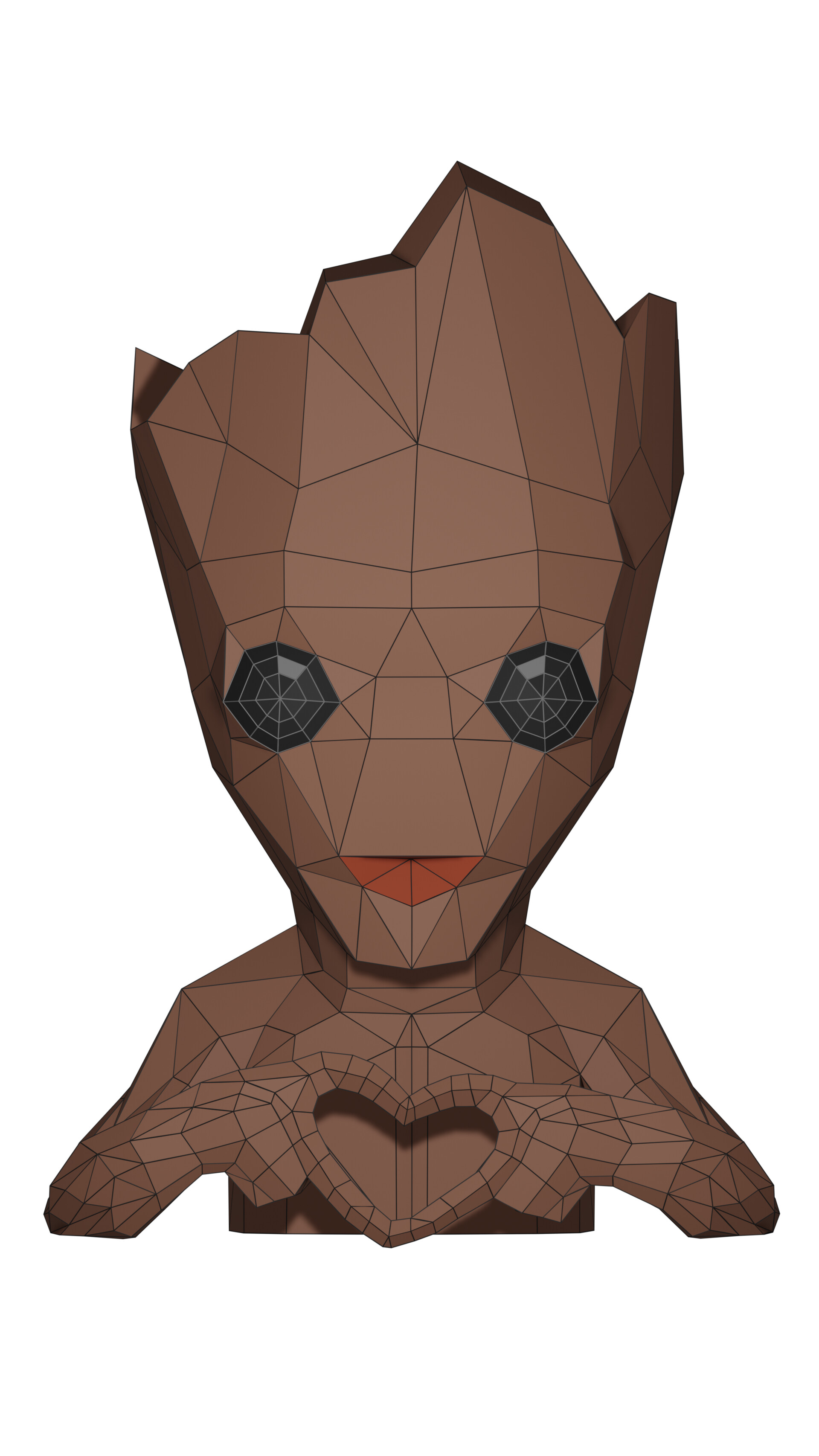 baby groot papercraft