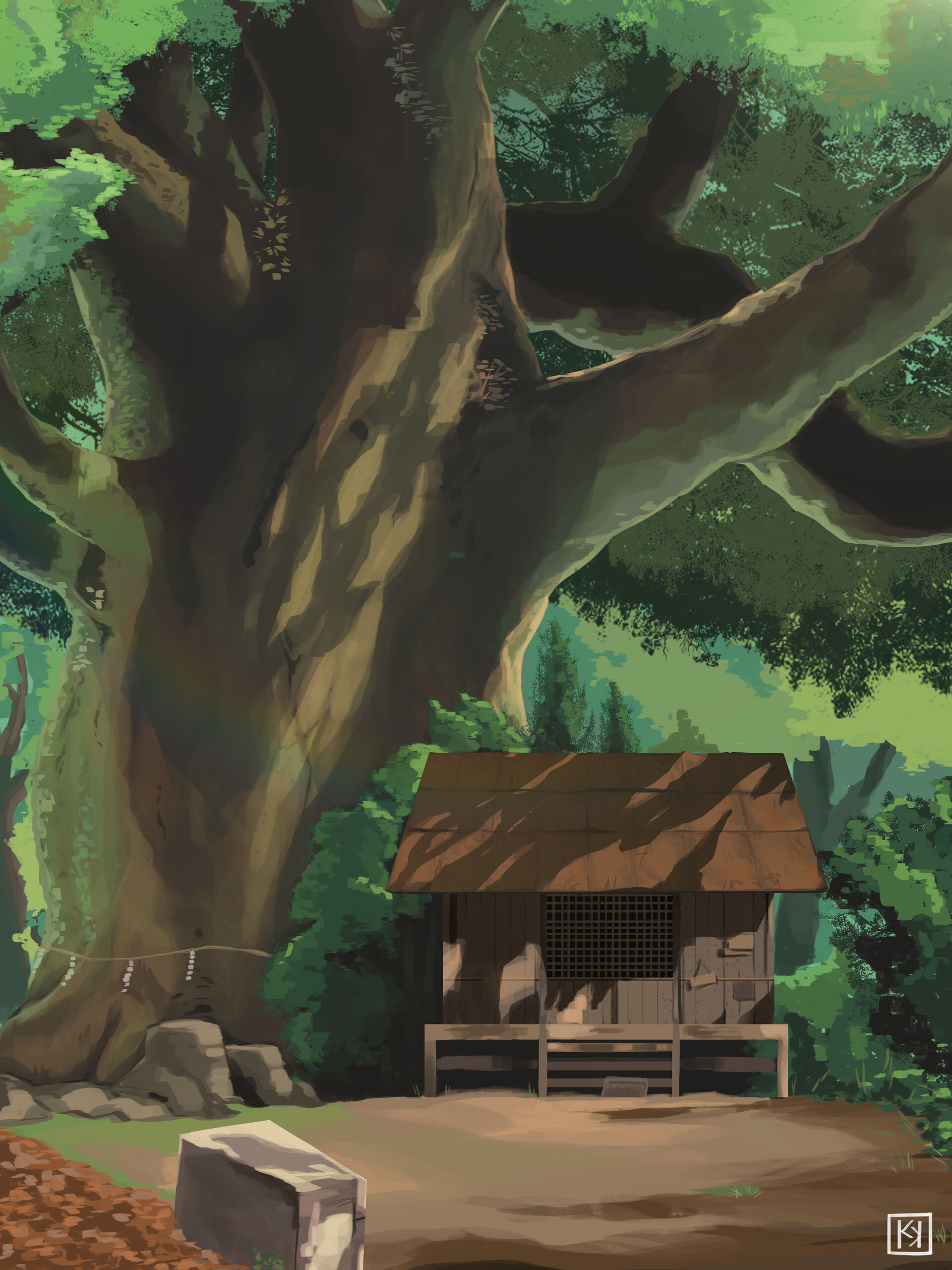 ArtStation - Ghibli Study