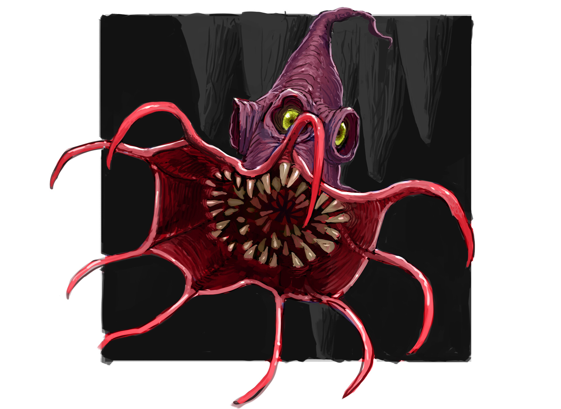 ArtStation - Dark Mantle D&D Monster