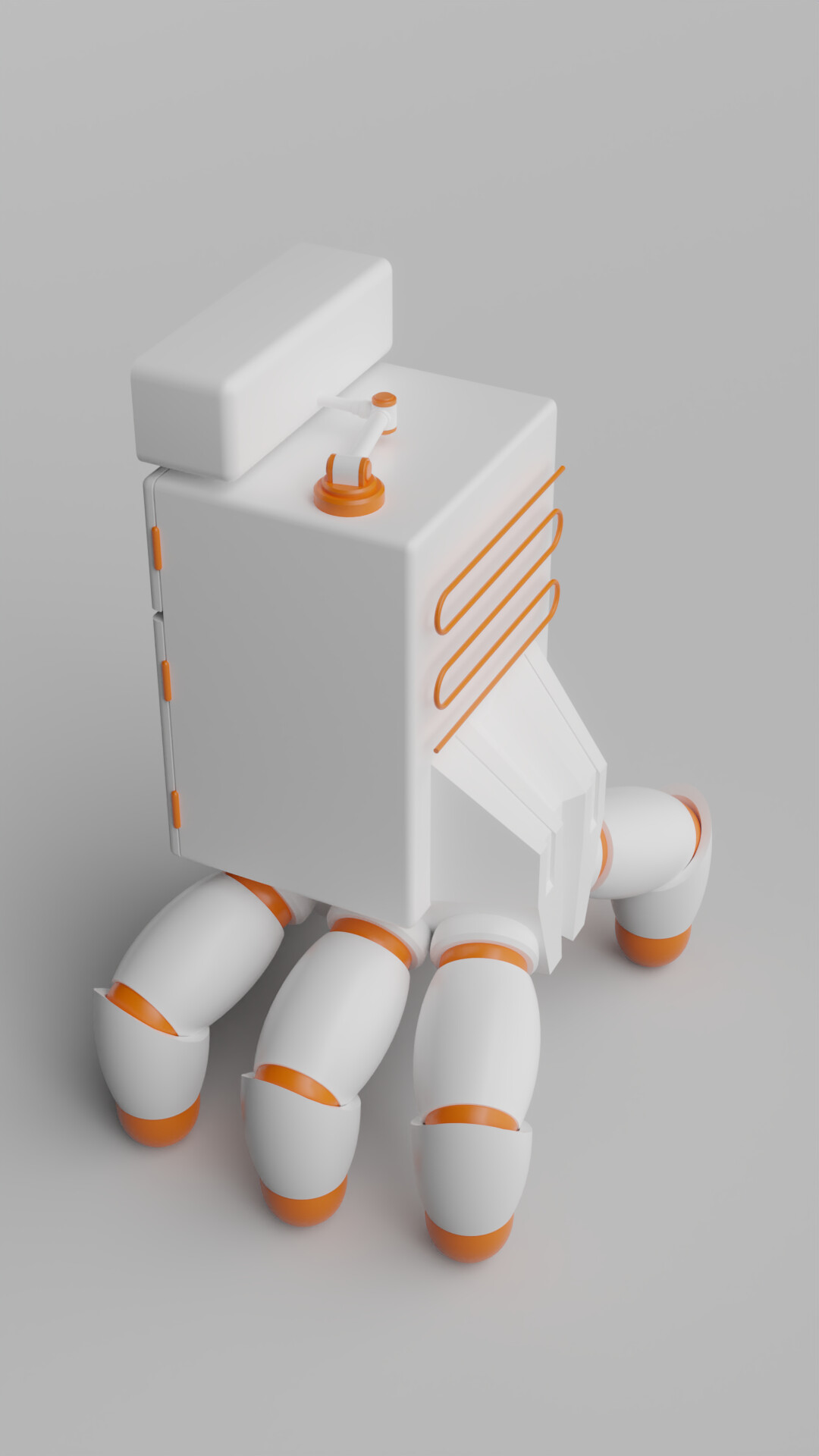 Designer Here - Fridge Bot V2 - A Quick Model/Design