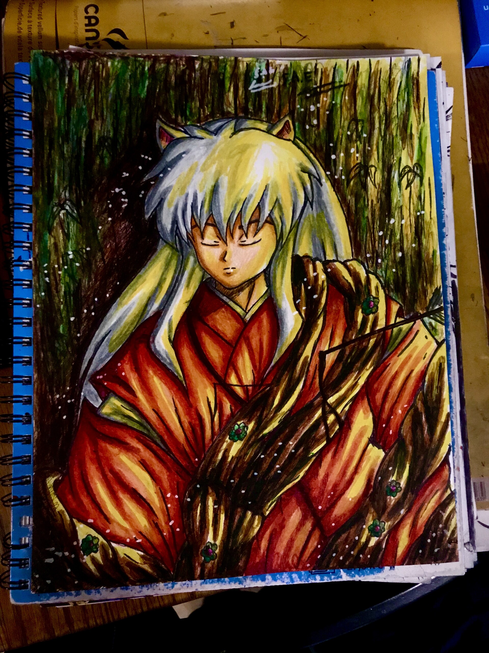 ArtStation - Drawing inuyasha