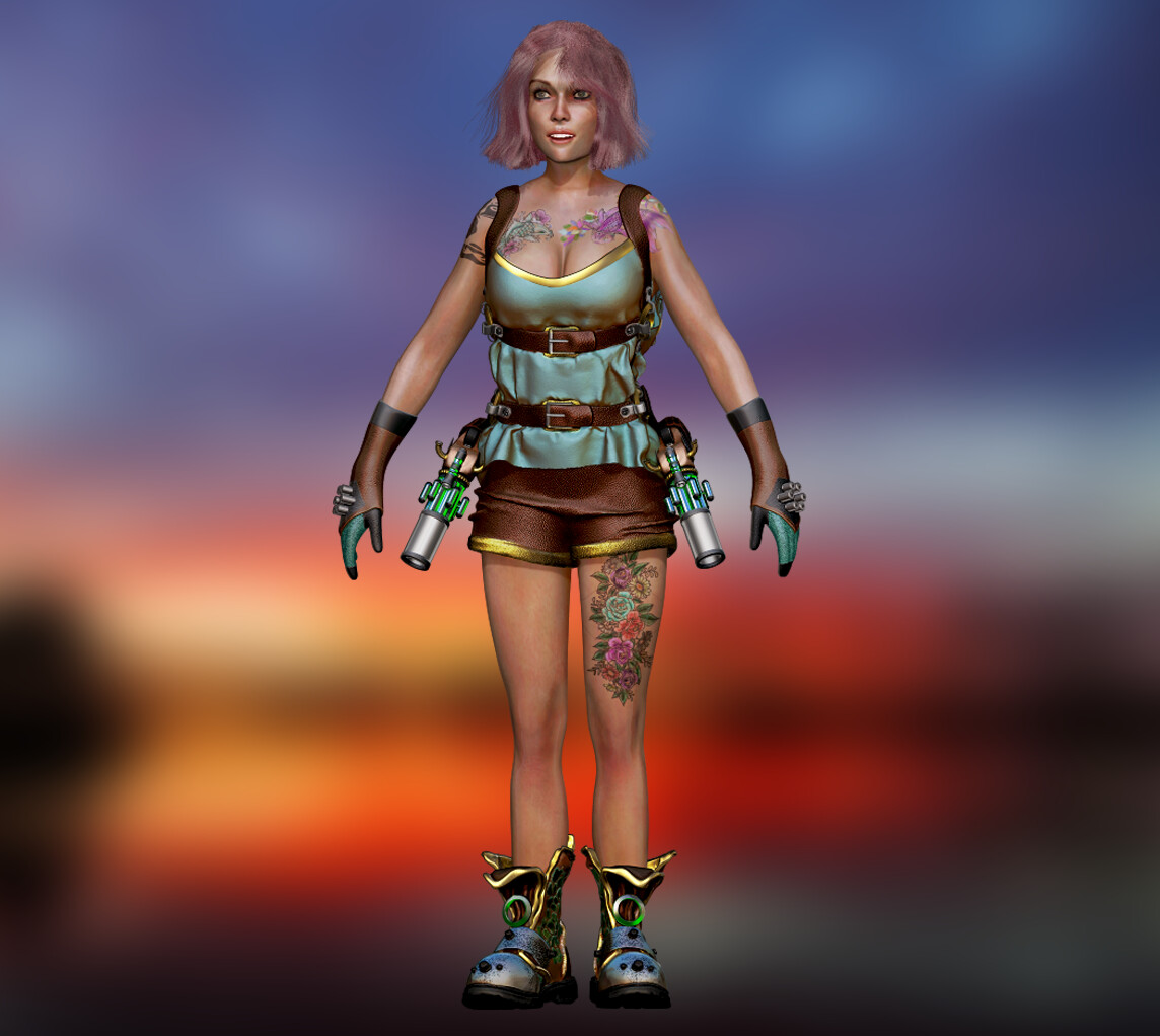 ArtStation - Gunner girl