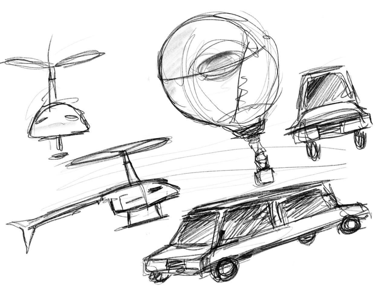 ArtStation - Vehicle Concept Sketches