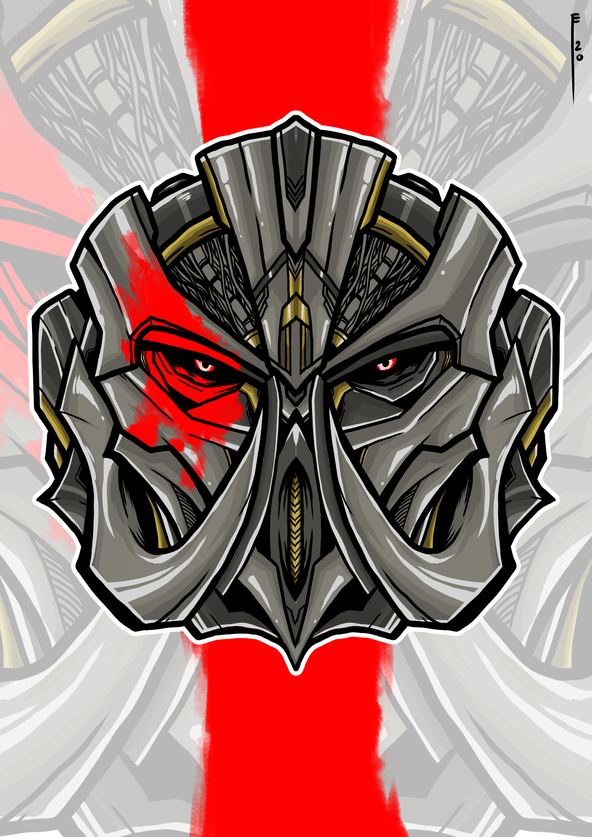 Megatron Head Drawing