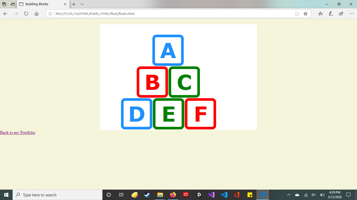 Dante Bonomini - Simple HTML & CSS Projects