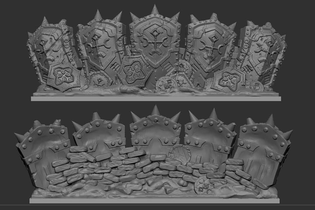 ArtStation - Shield Wall Miniature