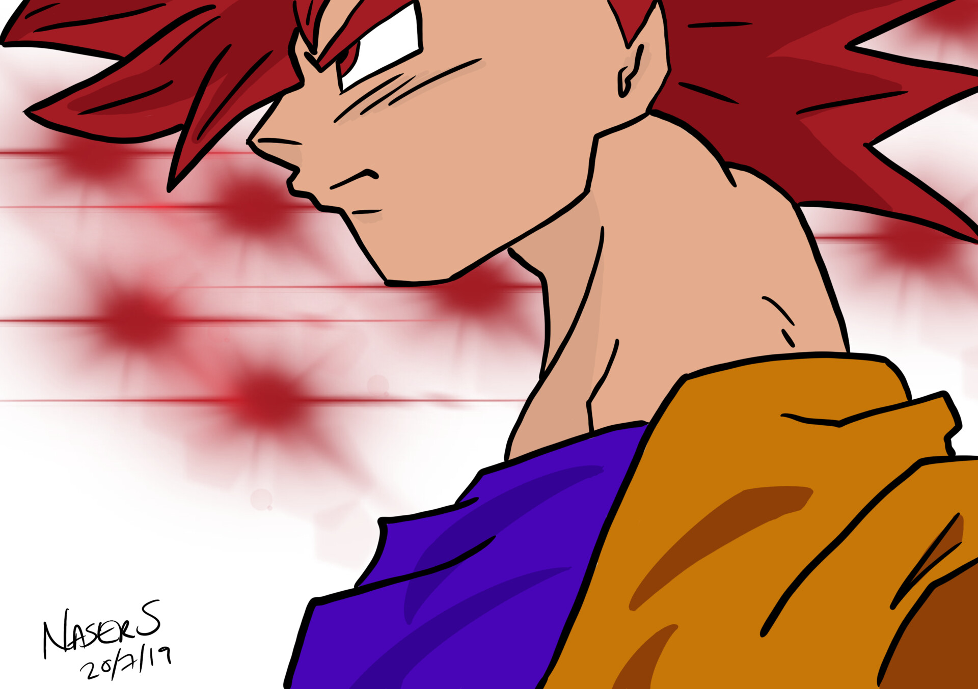 Naser Salah - Goku - Super Saiyan God