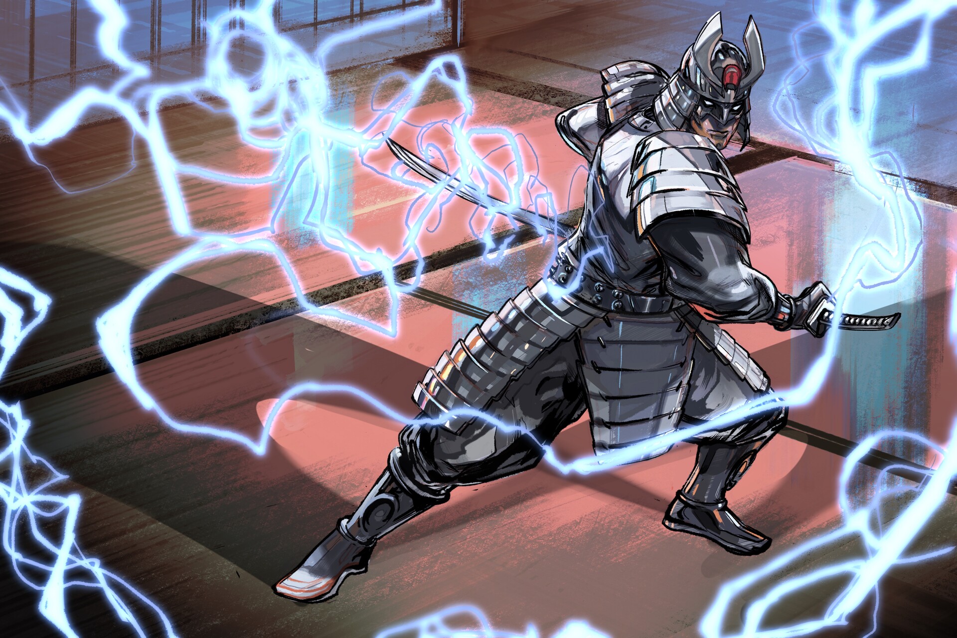 Silver Samurai Concept Art