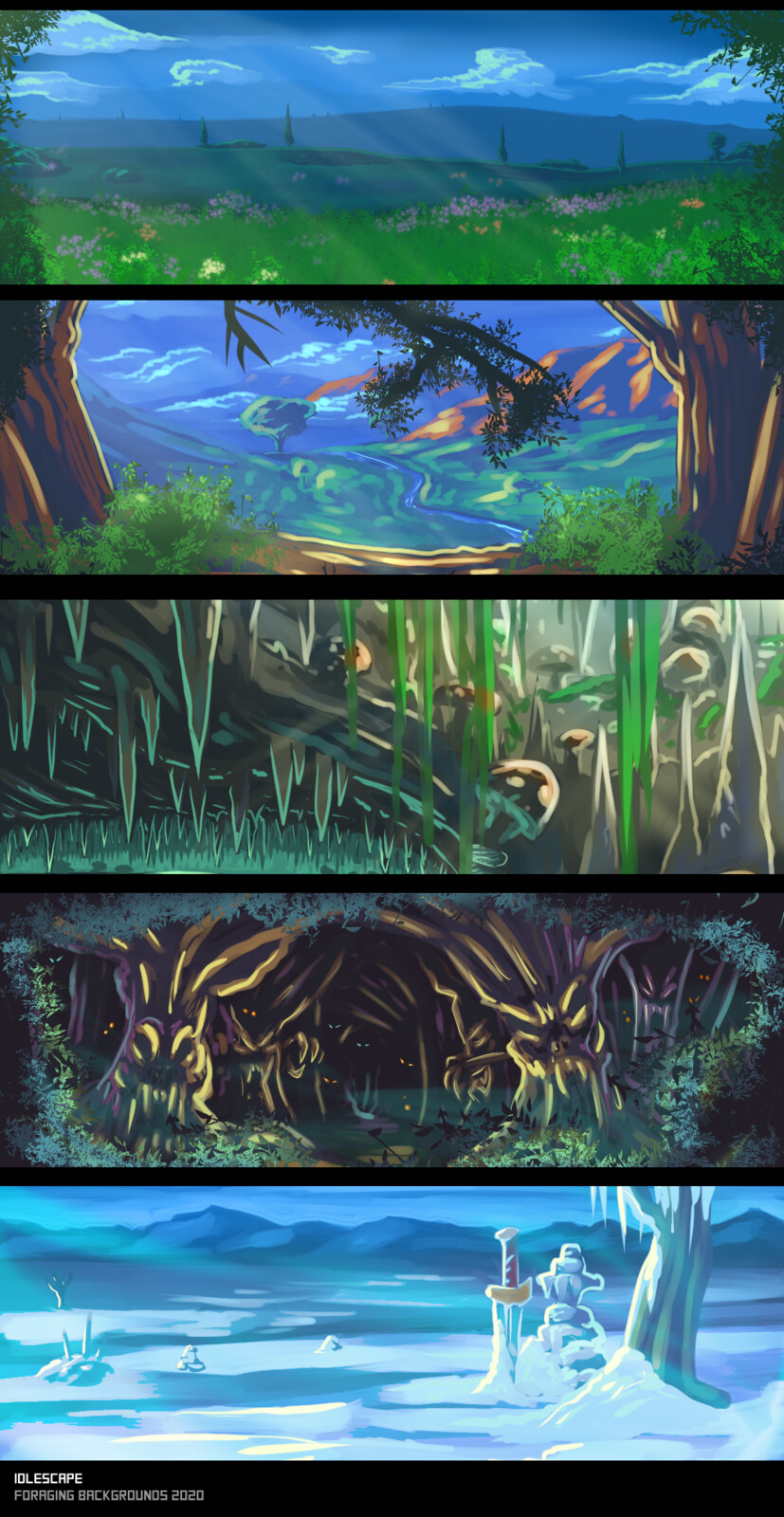 Daniel Pulley - Idlescape - Foraging Areas Collection