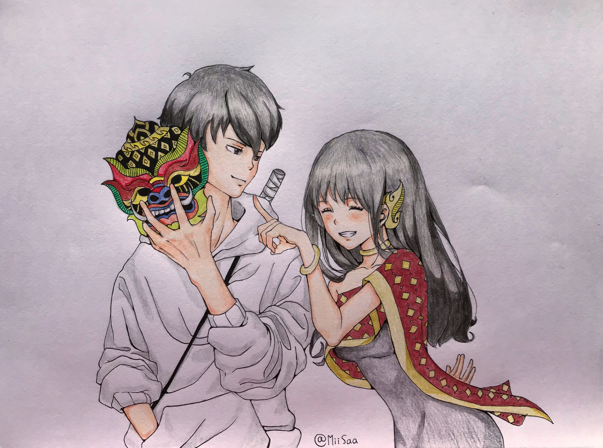 ArtStation - Cambodia traditional clothes with anime characters