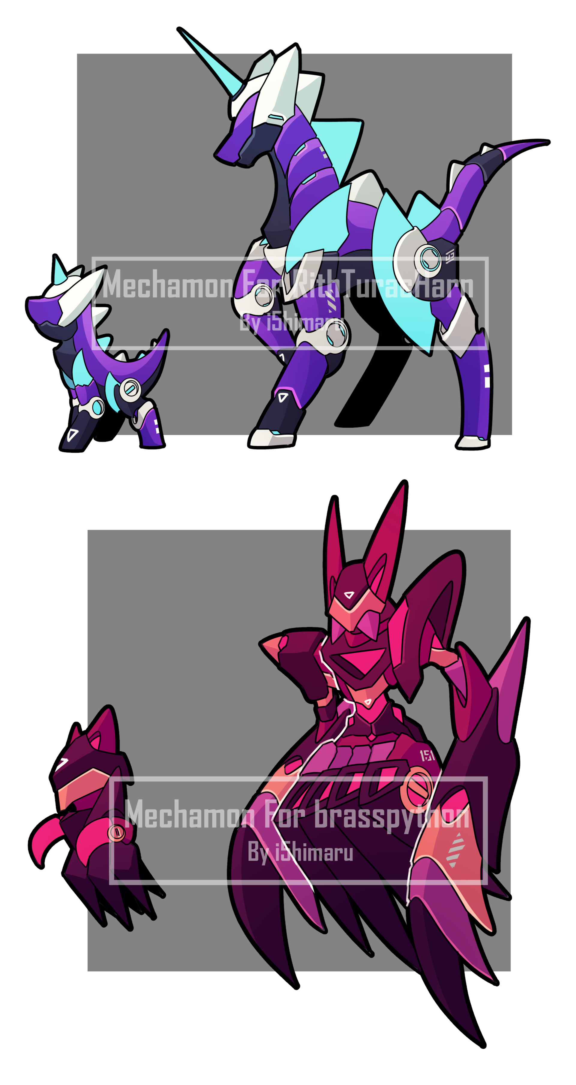ArtStation - Mechamon For RithTuracHarn / brasspython