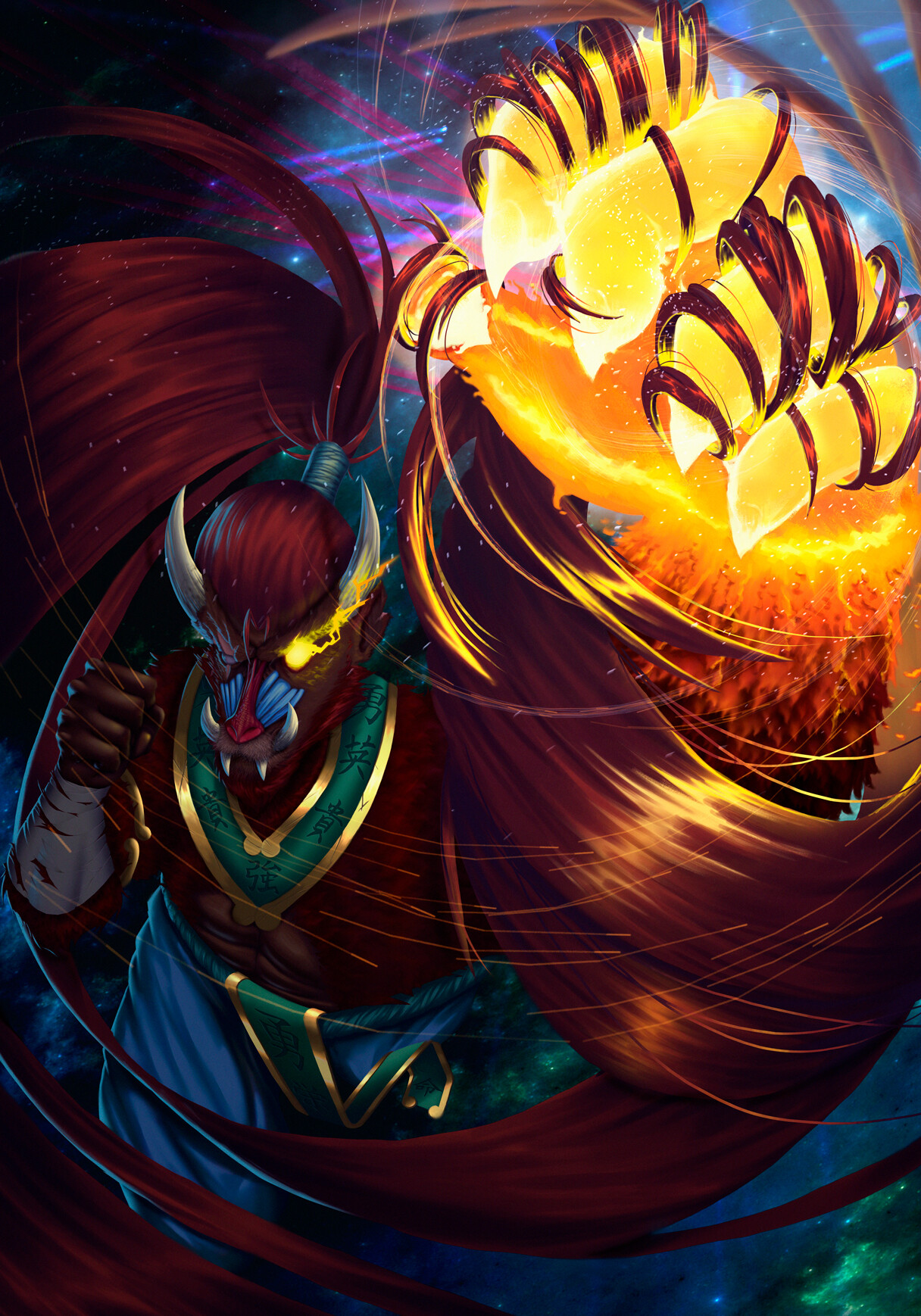 ArtStation - Blood Martial - Hellish Space Punch