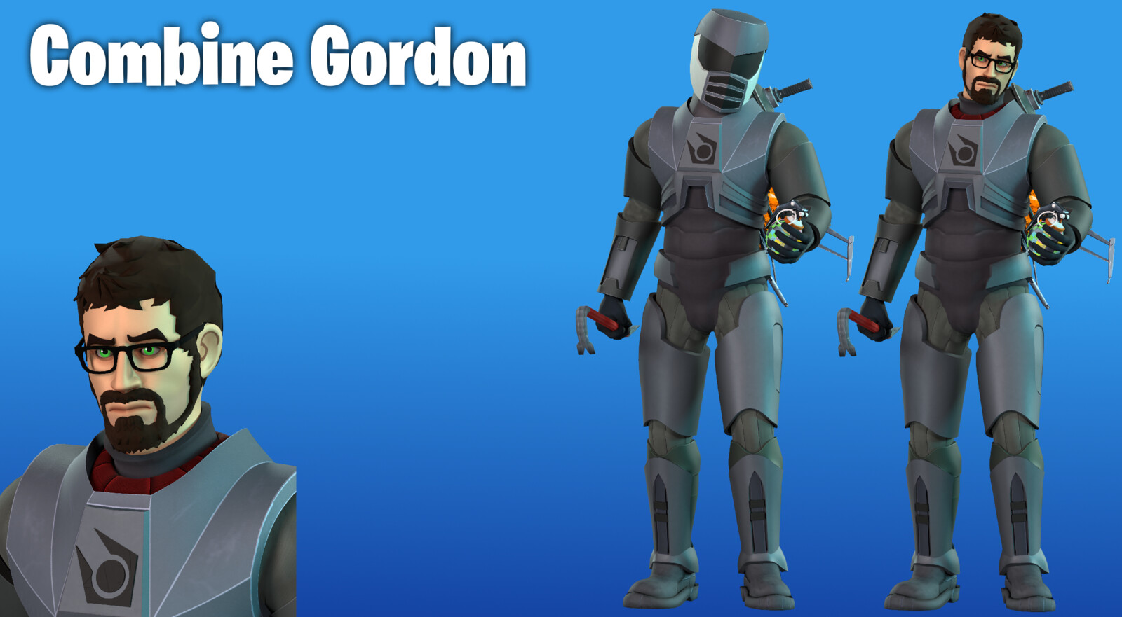 Austin Faulk - Gordon Freeman Skin Concept (Fortnite)