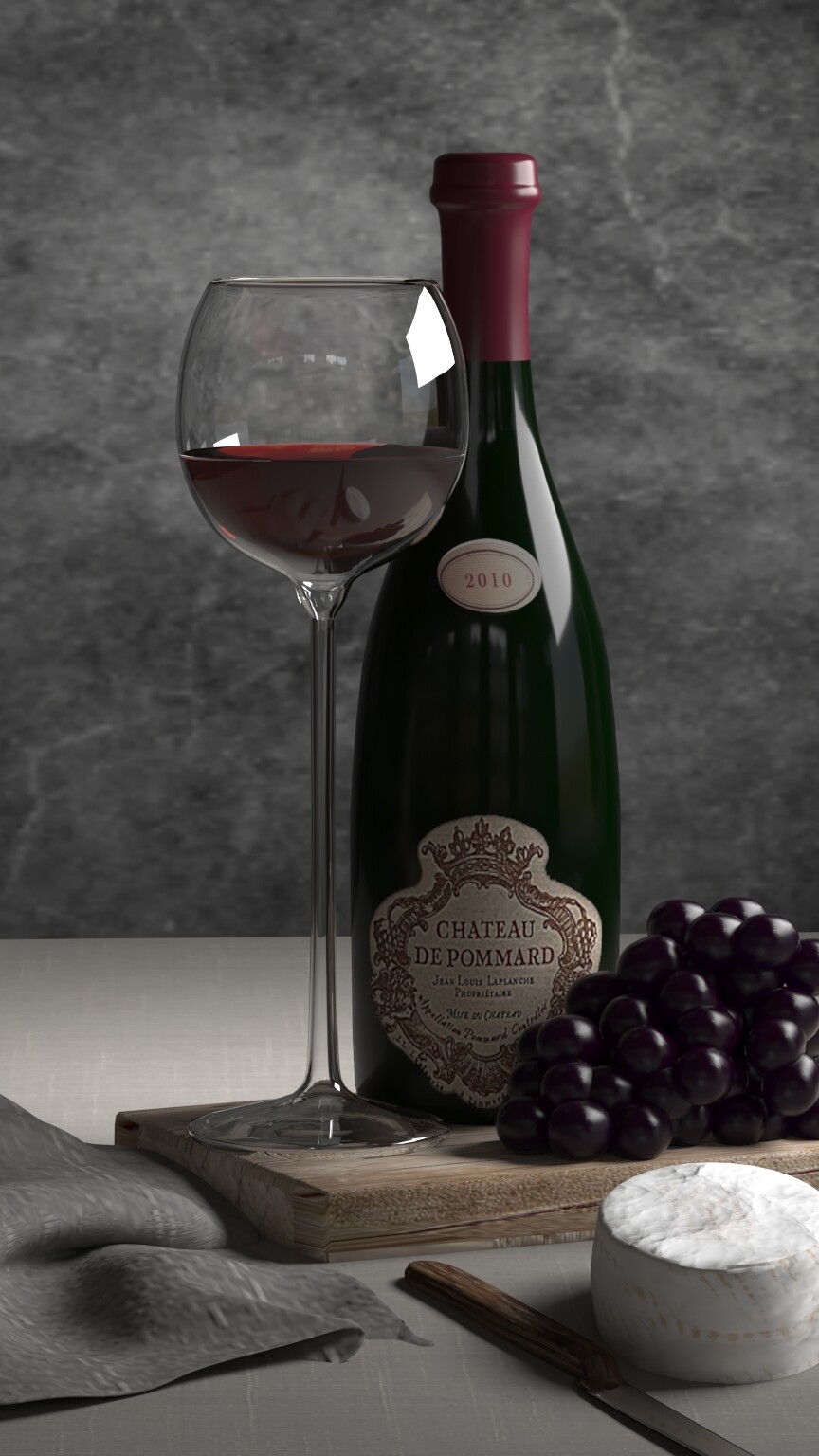 ArtStation - French wine