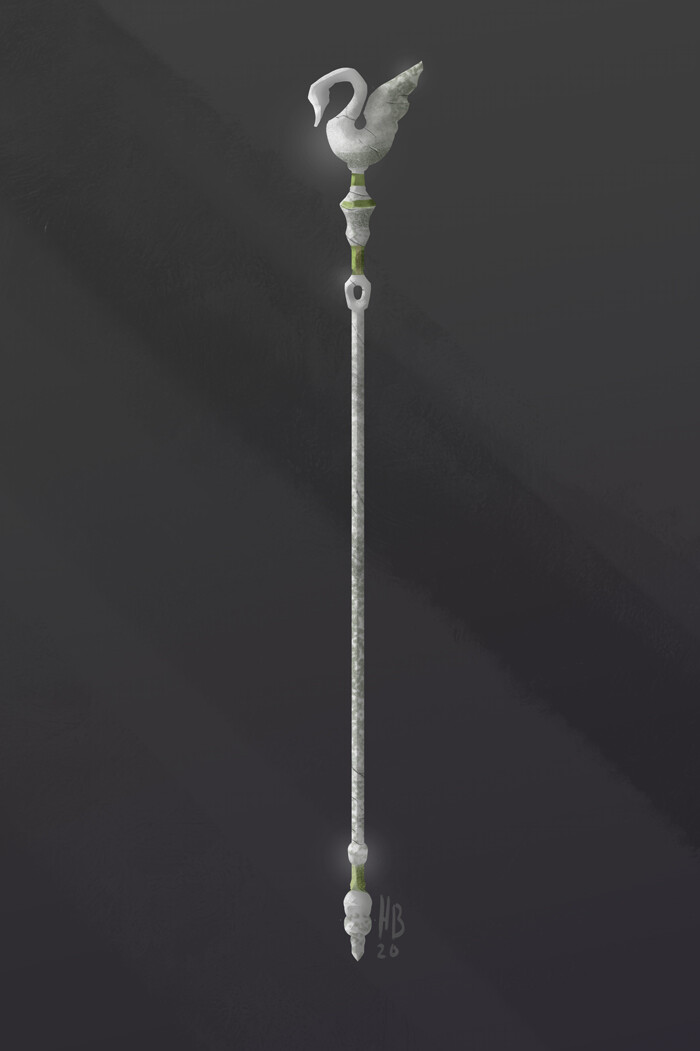ArtStation - Corrupted Elven Staff