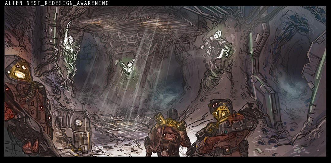 ArtStation - Alien Nest Redesign_Awakening