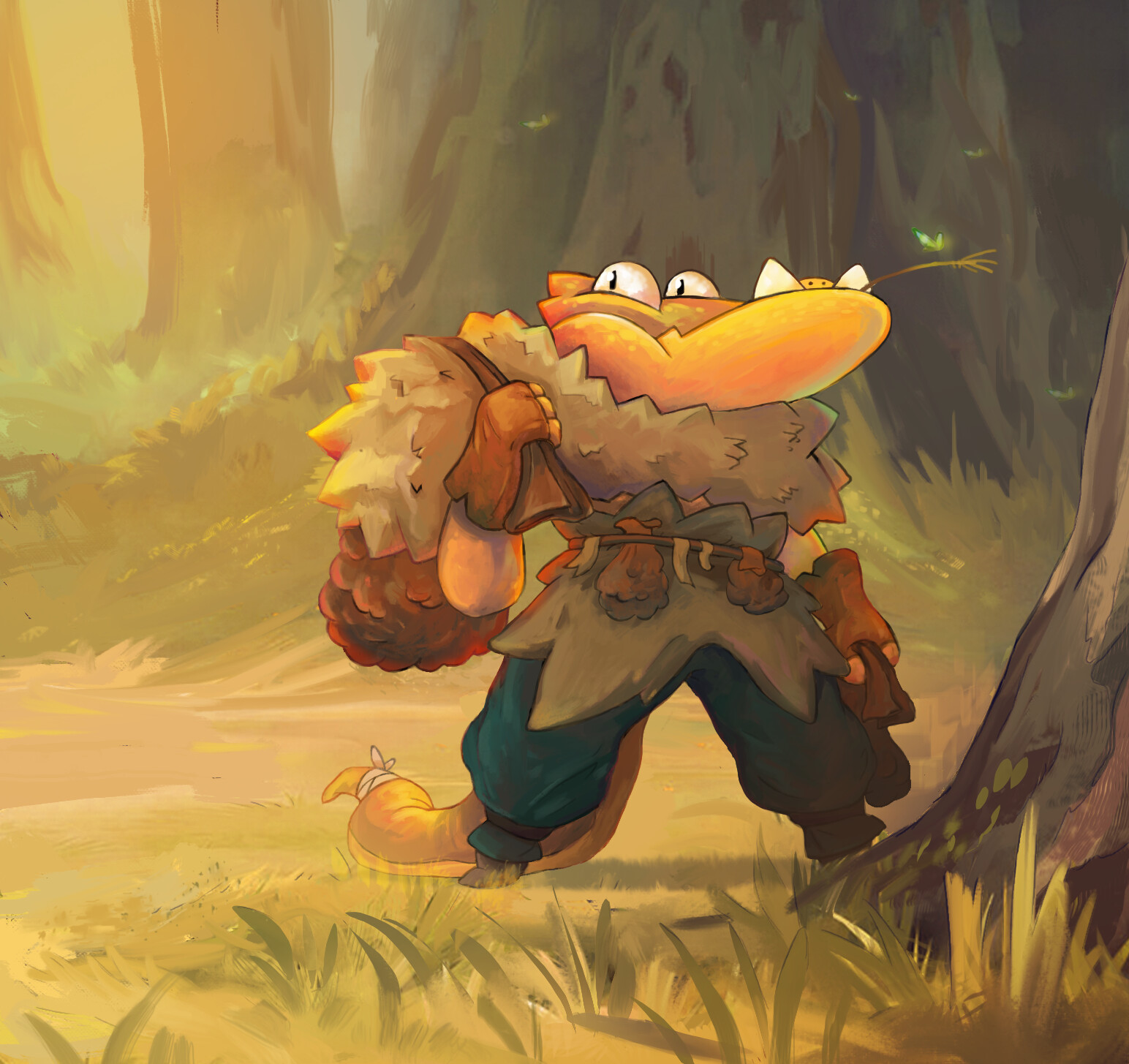 ArtStation - Croco bandit - Spine 2D