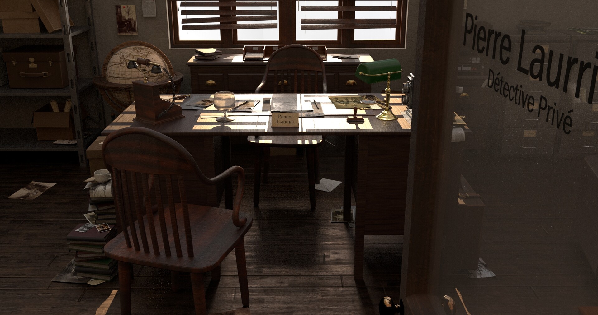 ArtStation - Detective' Office