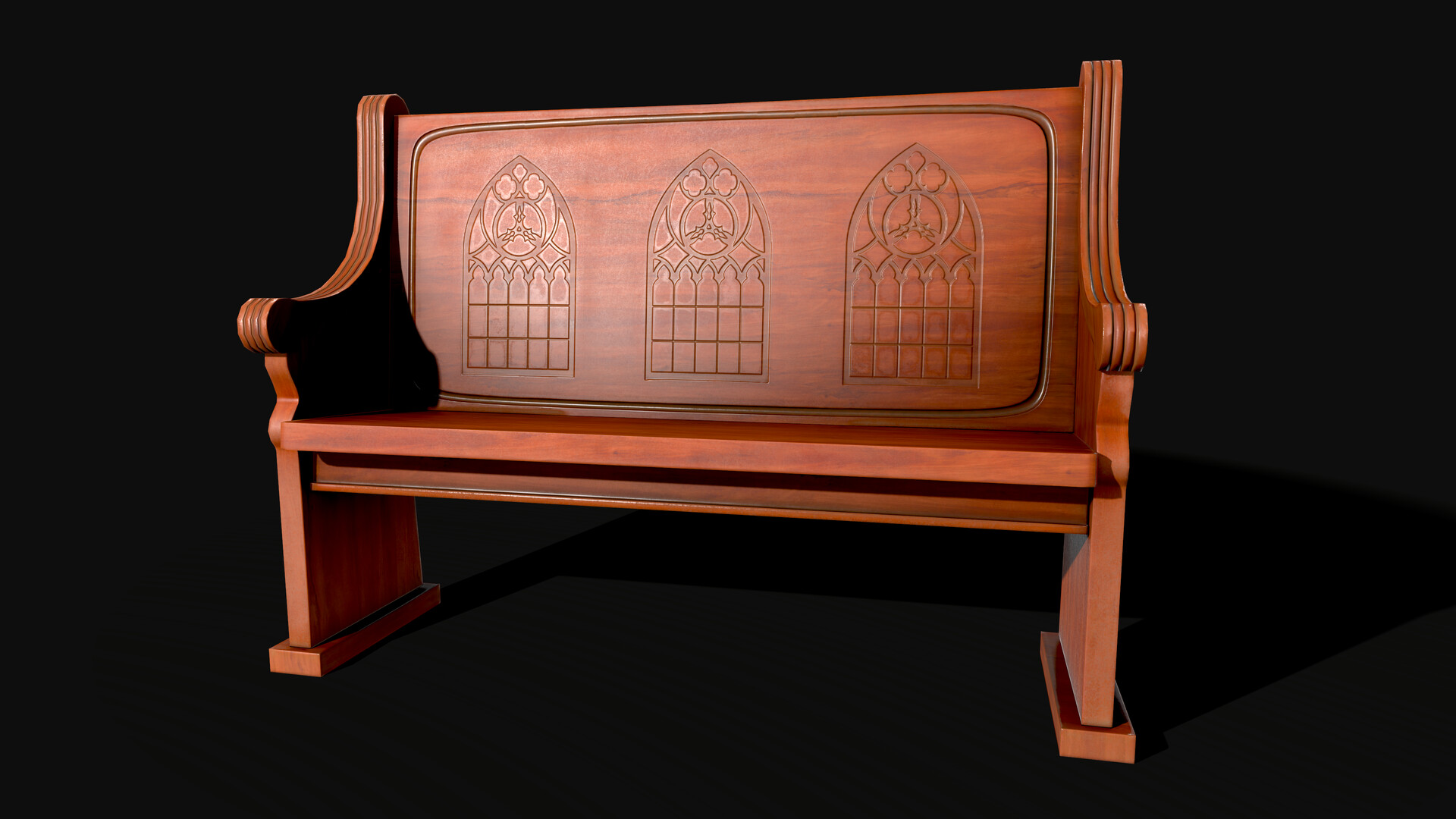 ArtStation - Church bench